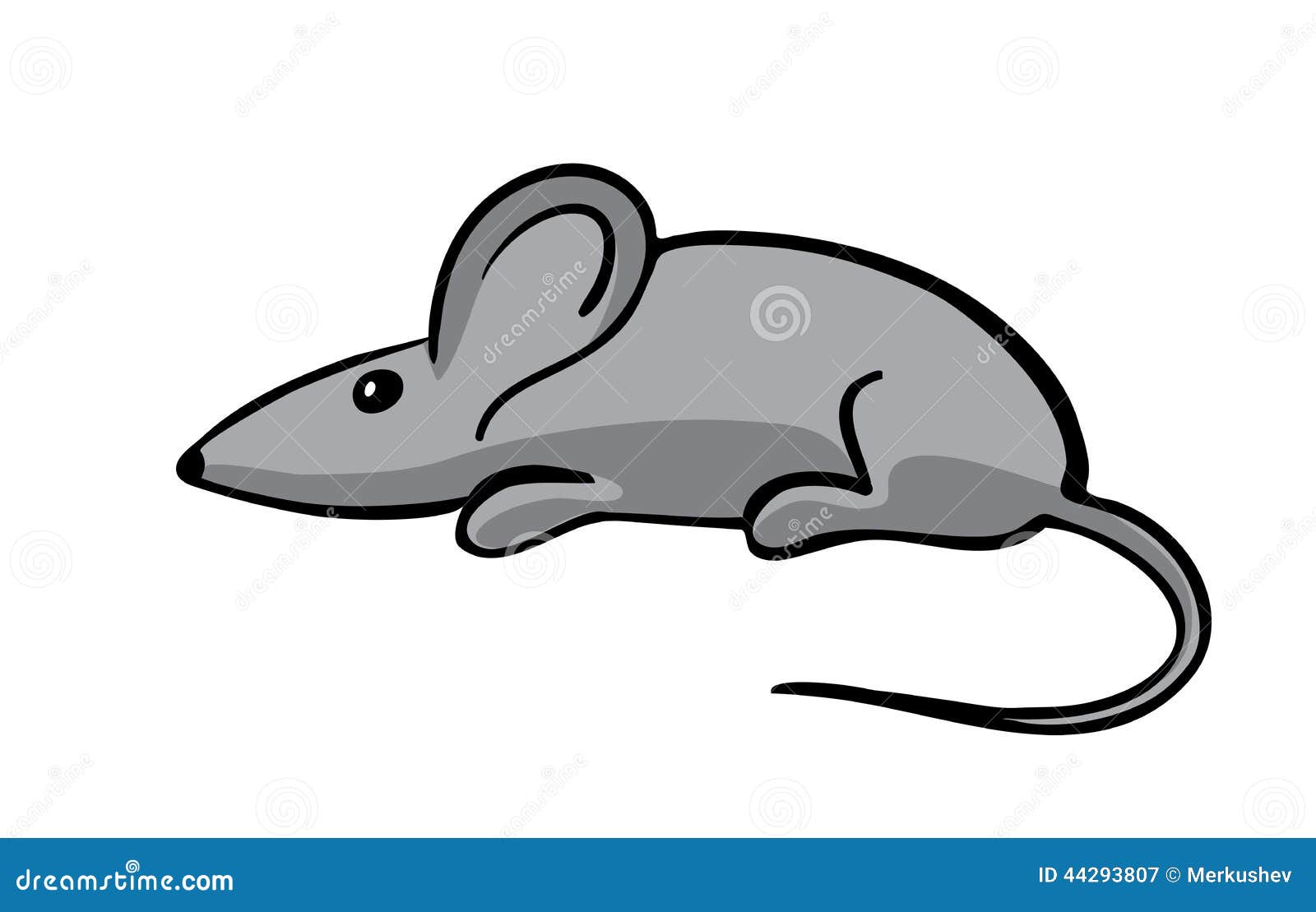Grijze Muis, Vectorillustratie Vector Illustratie - Illustration of ...