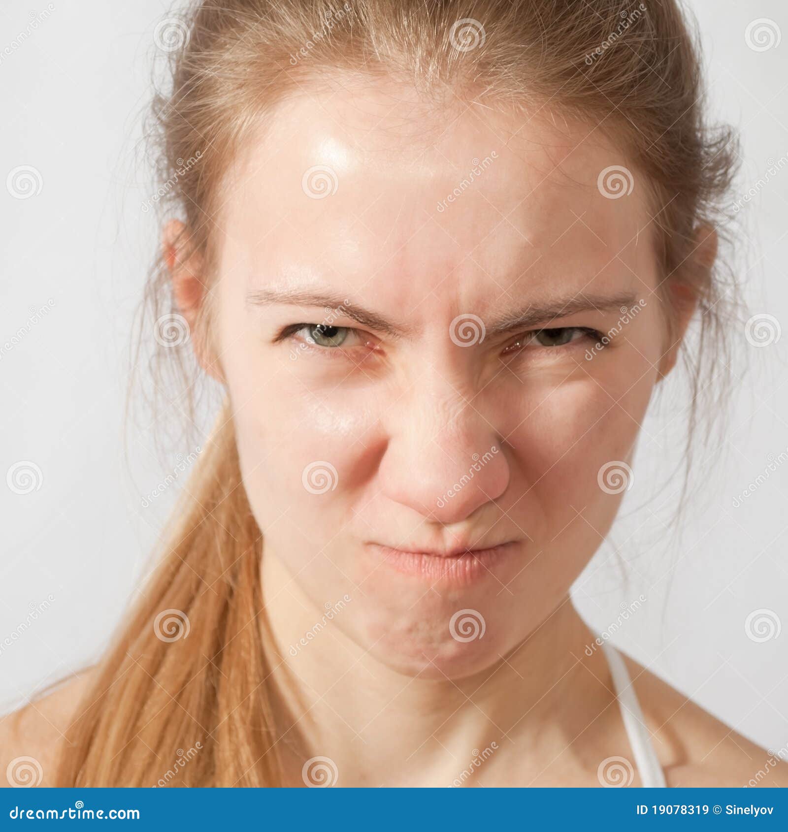 Gril crinkling her nose stock image. Image of fresh, funny - 19078319