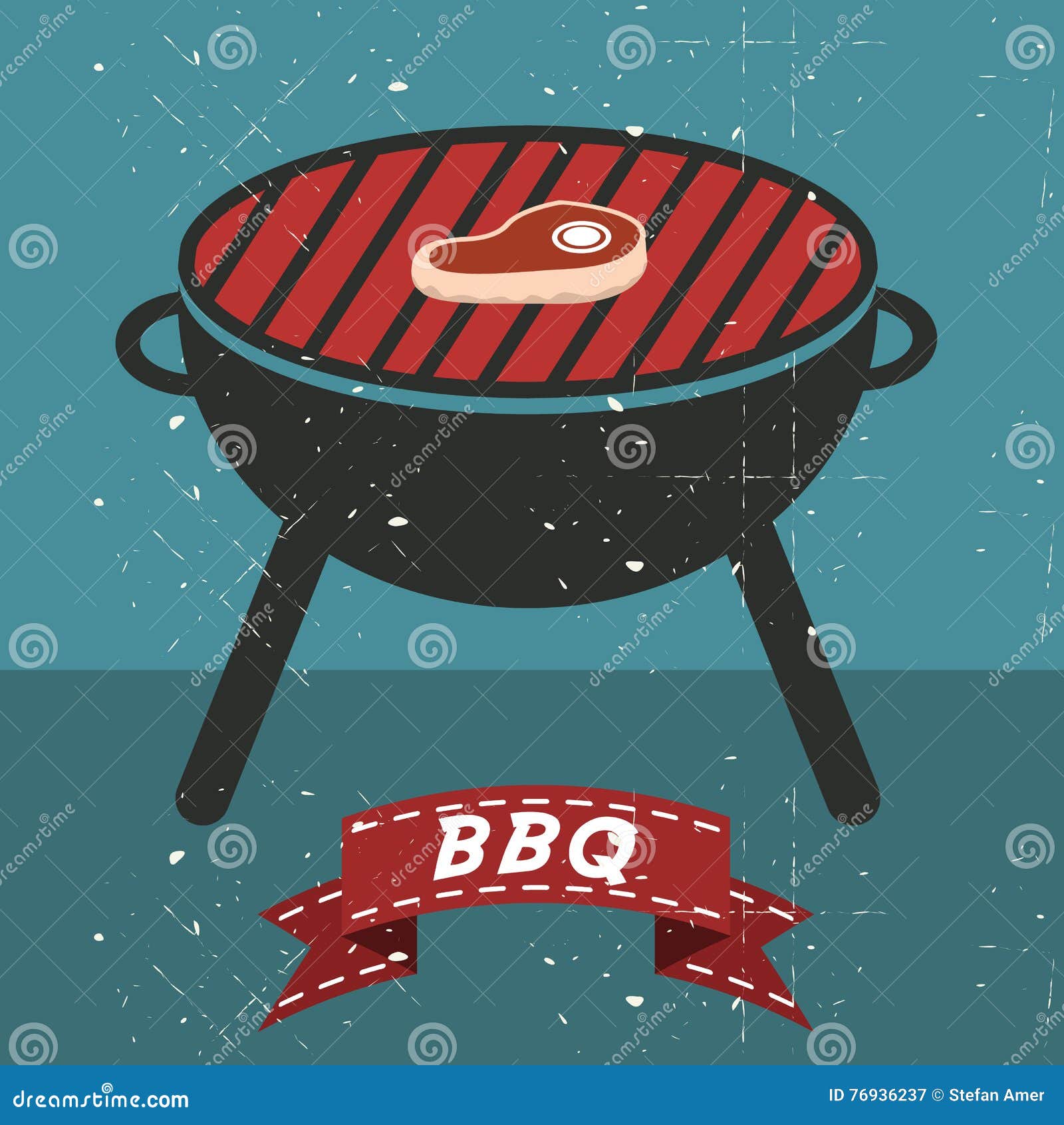 Grill BBQ Cookout Vector stock vector. Illustration of fire - 76936237