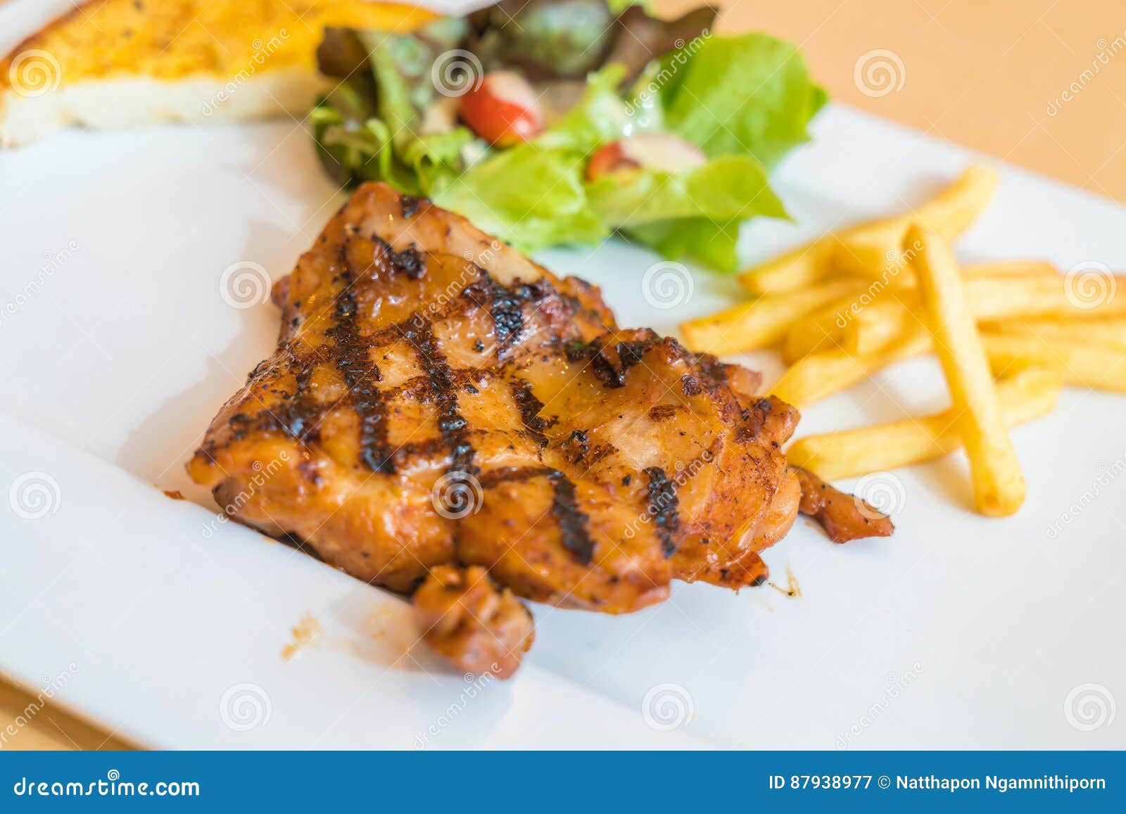 Grill chicken steak stock image. Image of grilling, meal - 87938977