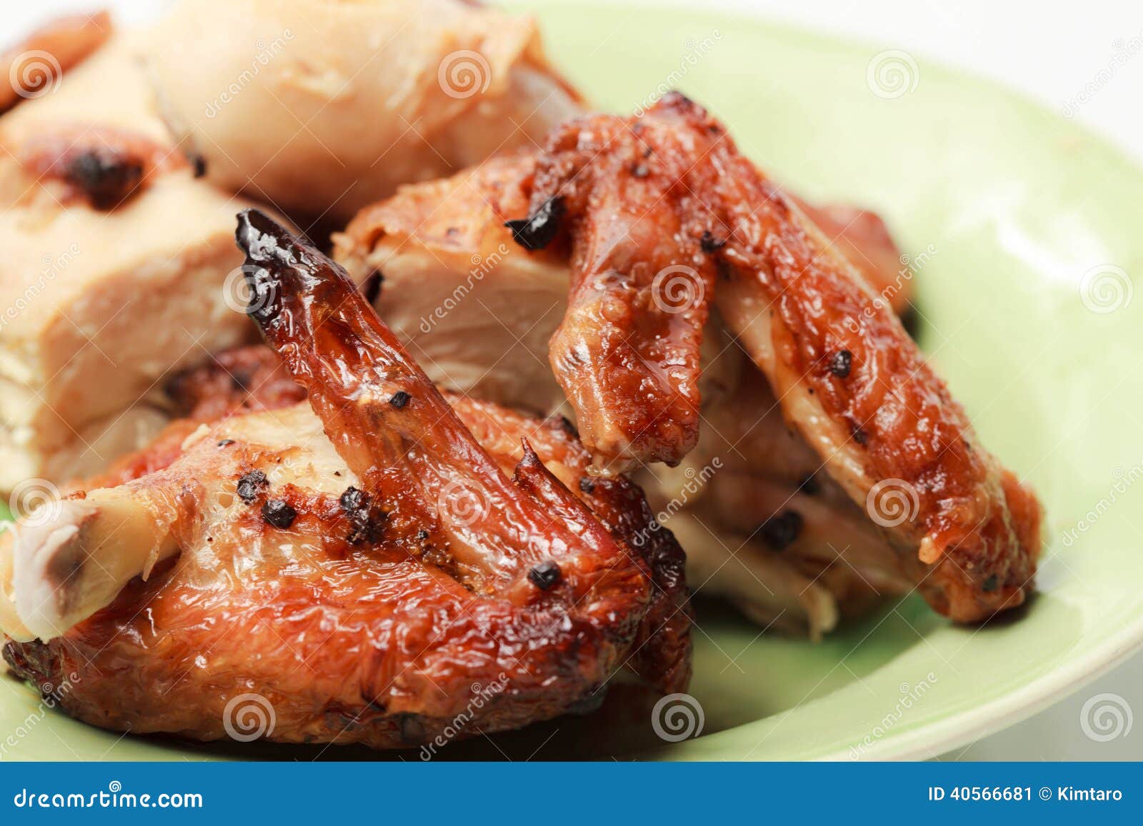 Grill Chicken Wing and Drumstick Stock Image - Image of restaurant ...