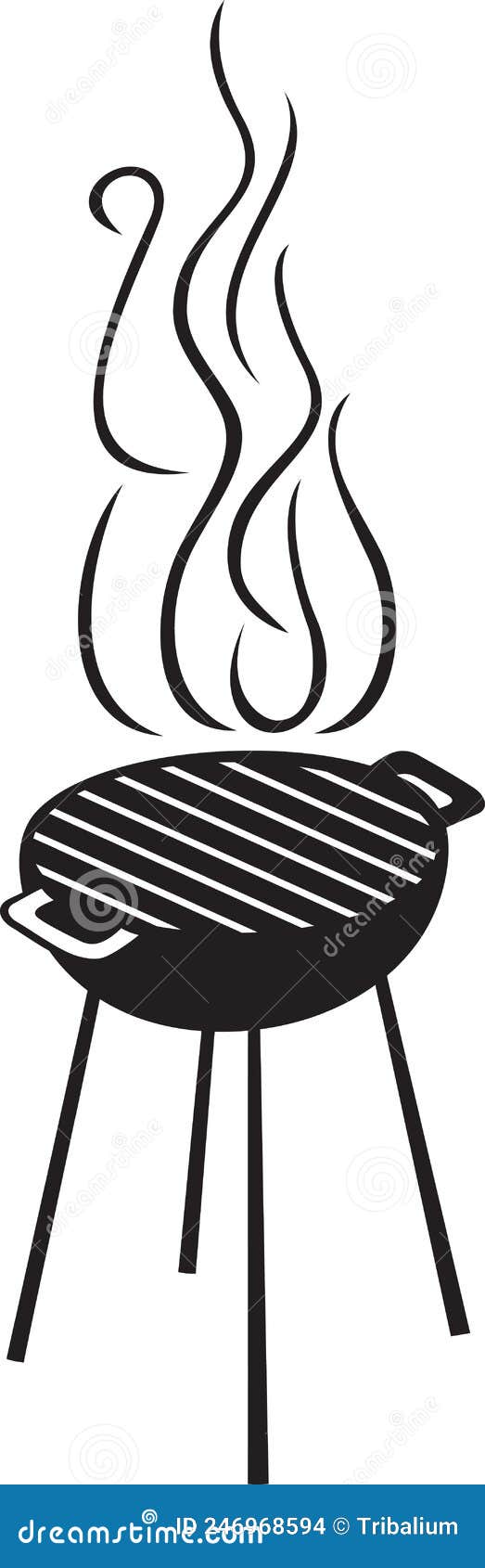 Grill - cook out stock illustration. Illustration of cartoon - 246968594