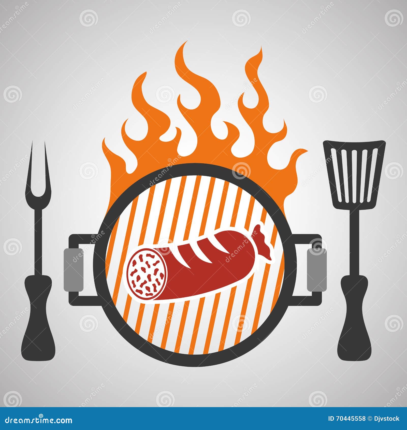 Grill Design, Bbq and Menu Concept, Editable Vector Stock Vector ...