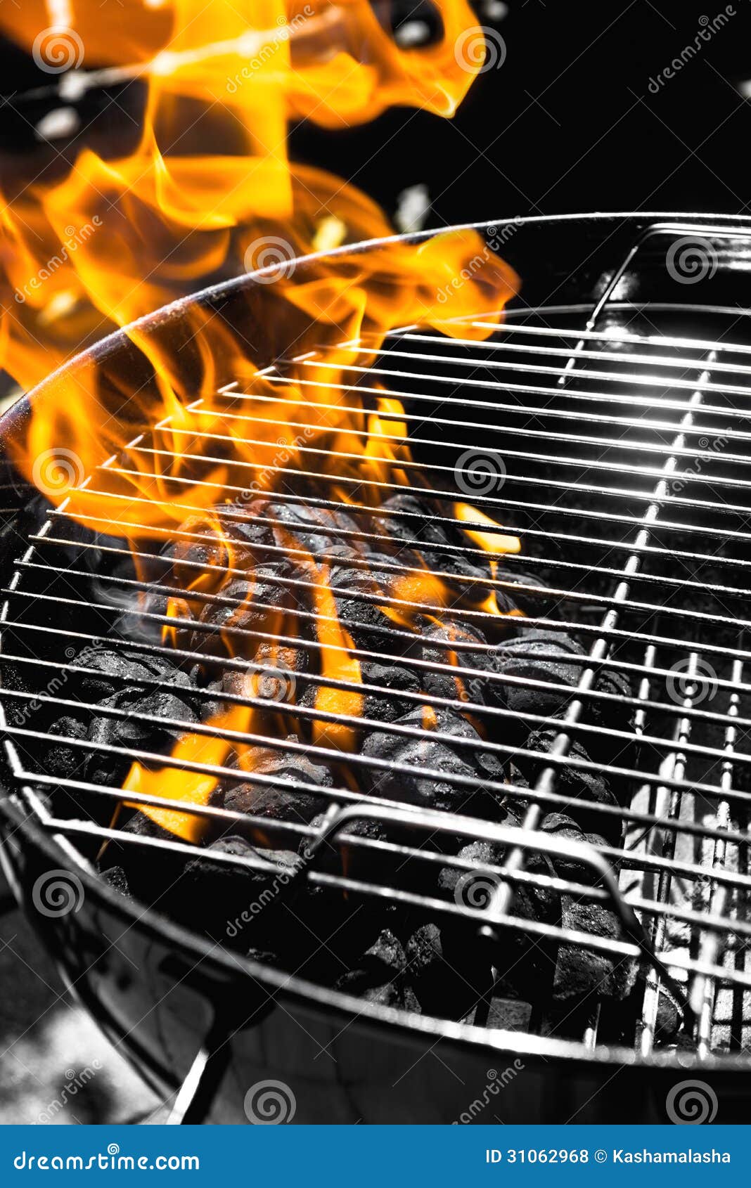 Grill fire stock photo. Image of flame, bright, color - 31062968