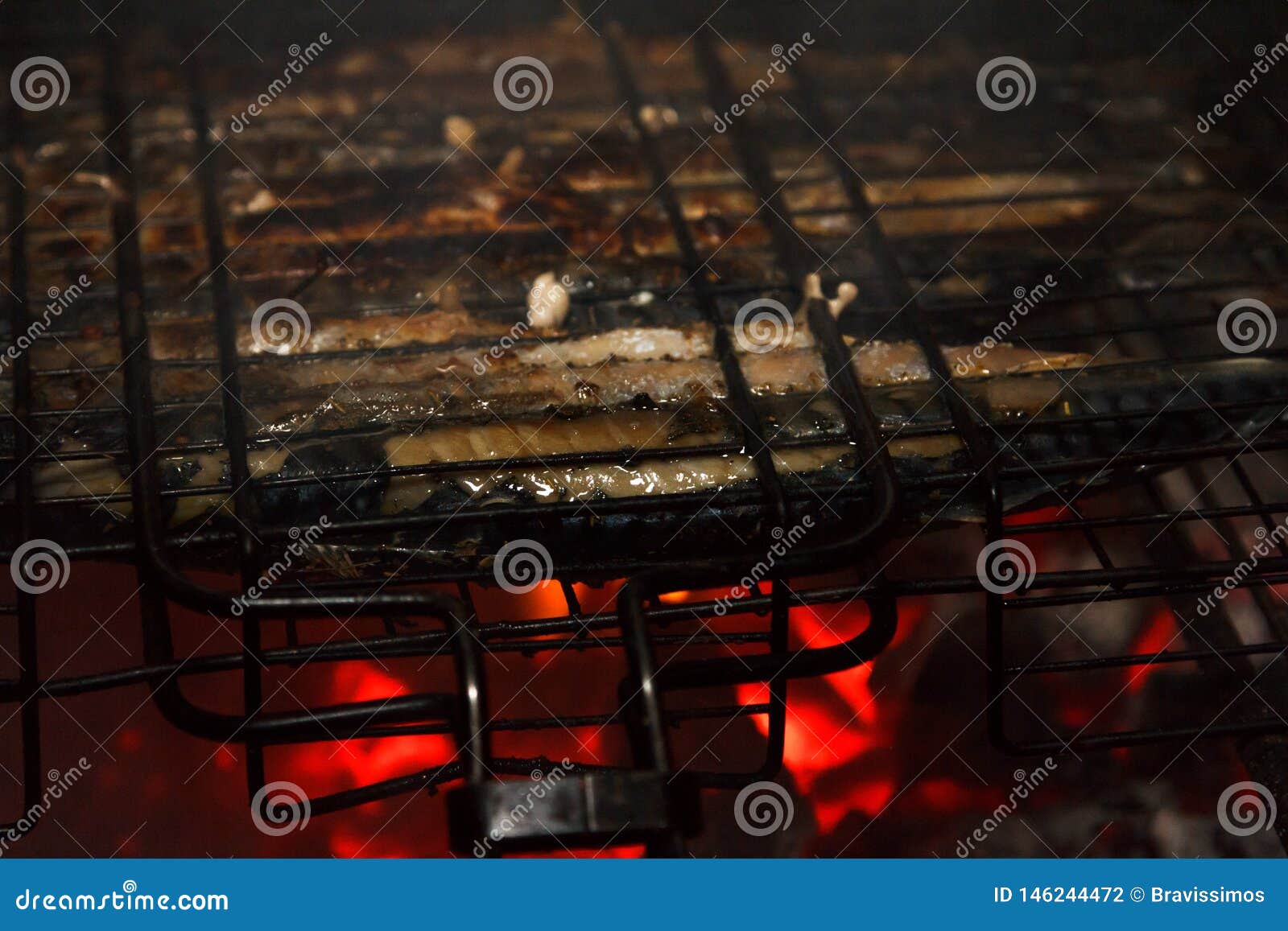 Grill Fish Fire Mackerel Food, Meal Stock Photo - Image of grilled ...