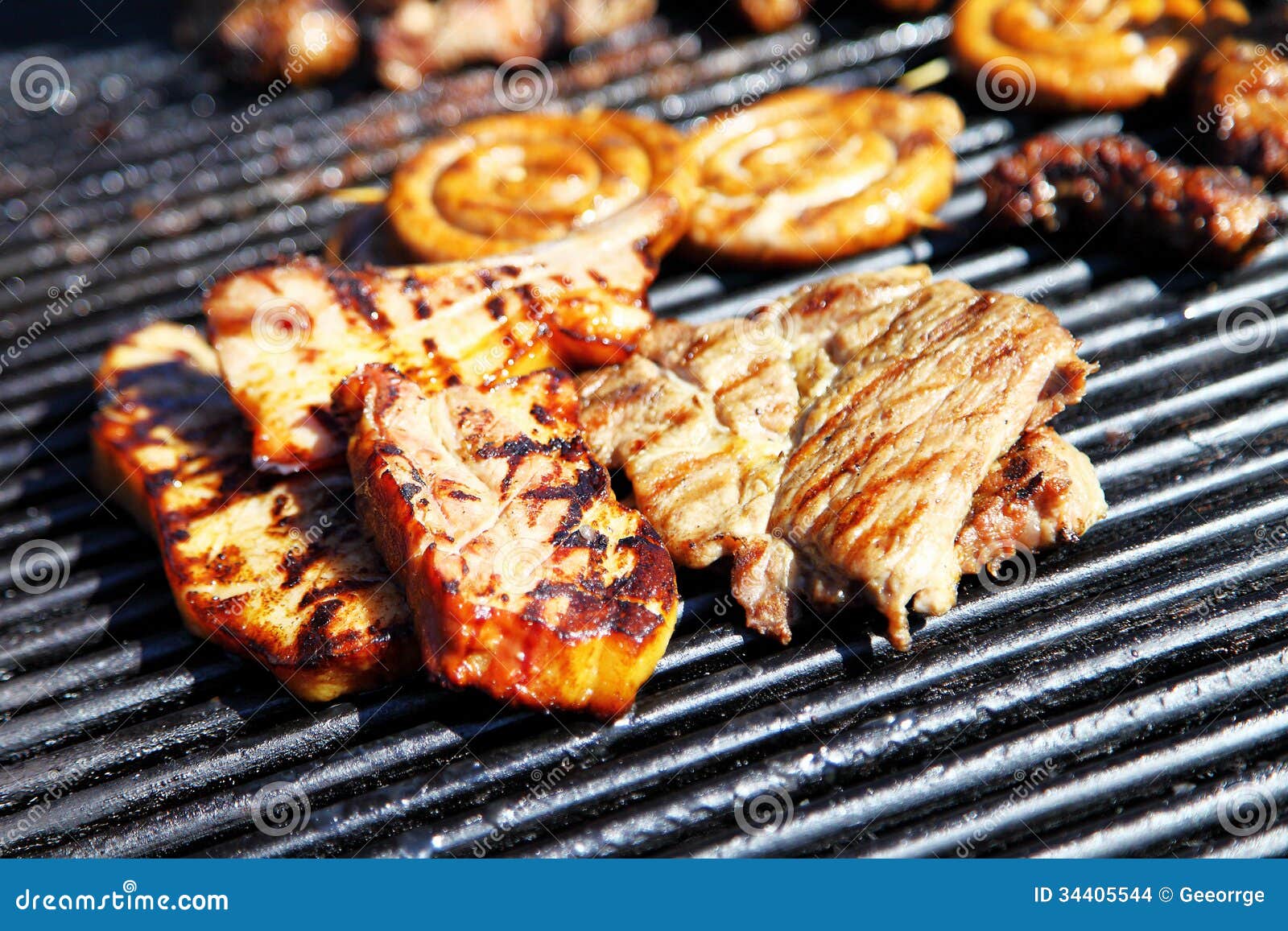Grill hot and appetizing stock photo. Image of health - 34405544