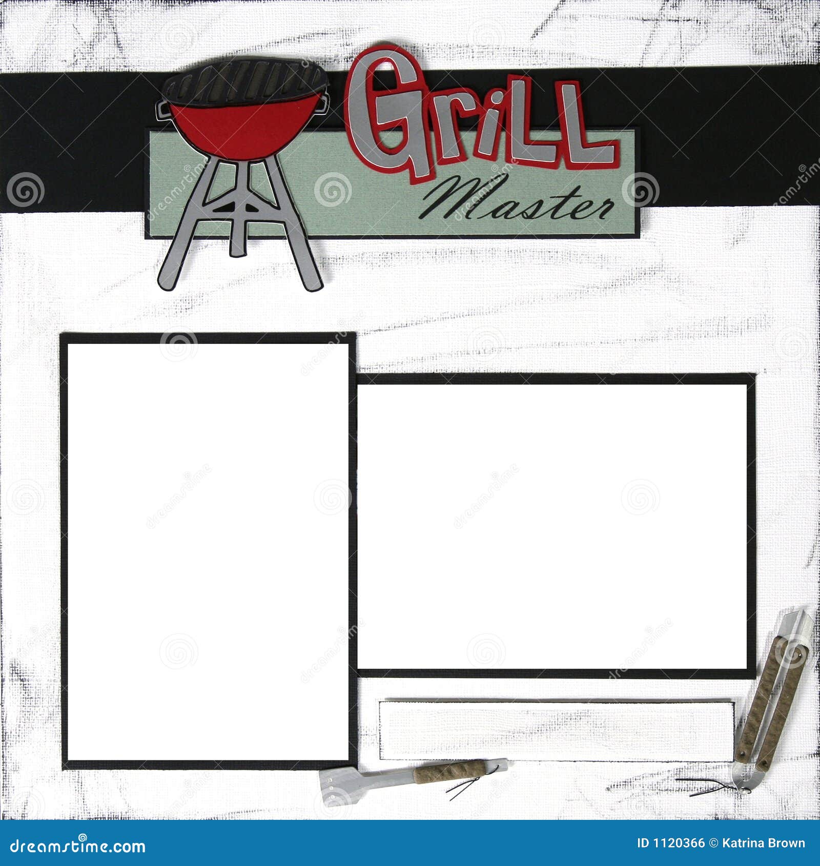 Grill MasterGrill MasterScrapbook Frame Template Stock Illustration ...