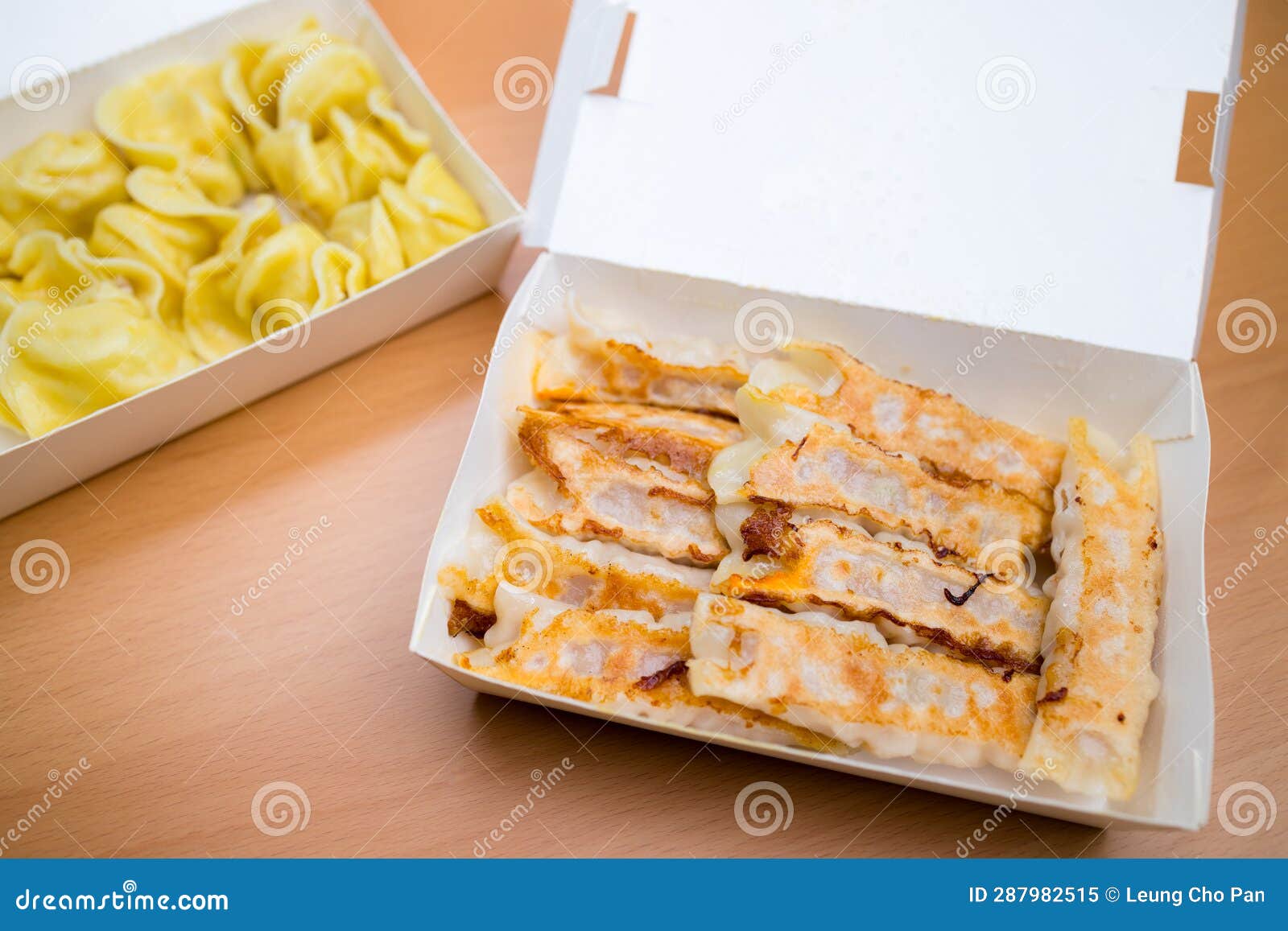 Grill meat dumpling box stock image. Image of lunch - 287982515