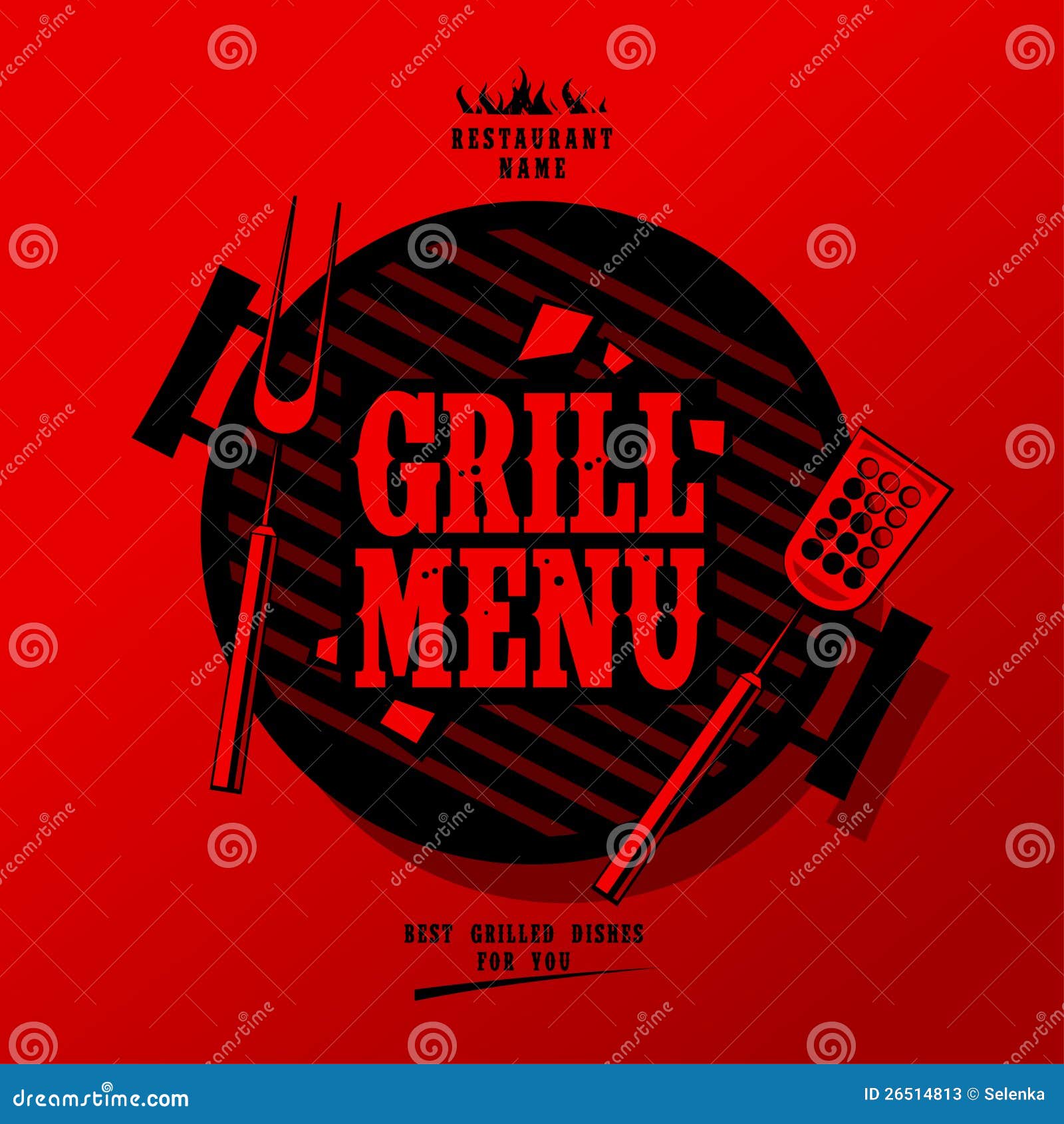 Grill BBq Menu Template On Chalkboard. Cafe Poster Background, Food ...