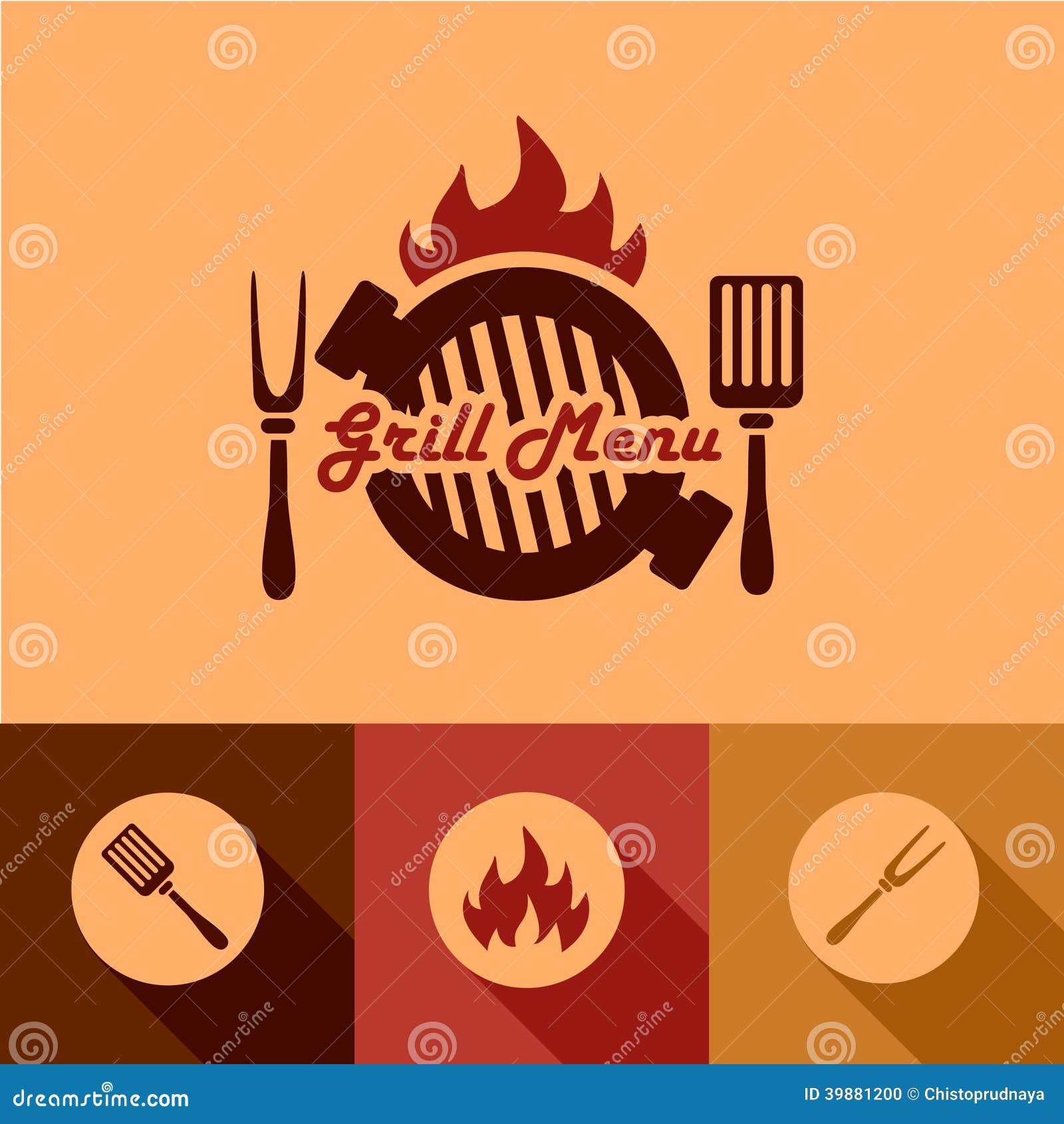 Grill BBq Menu Template On Chalkboard. Cafe Poster Background, Food ...