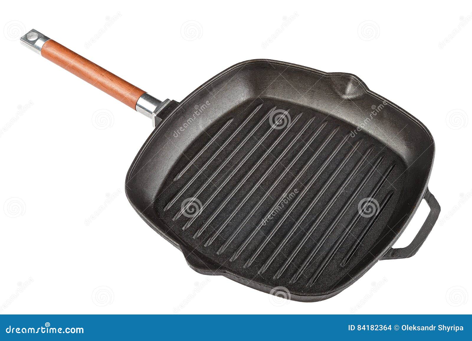 Grill pan isolated stock photo. Image of background, dinner - 84182364
