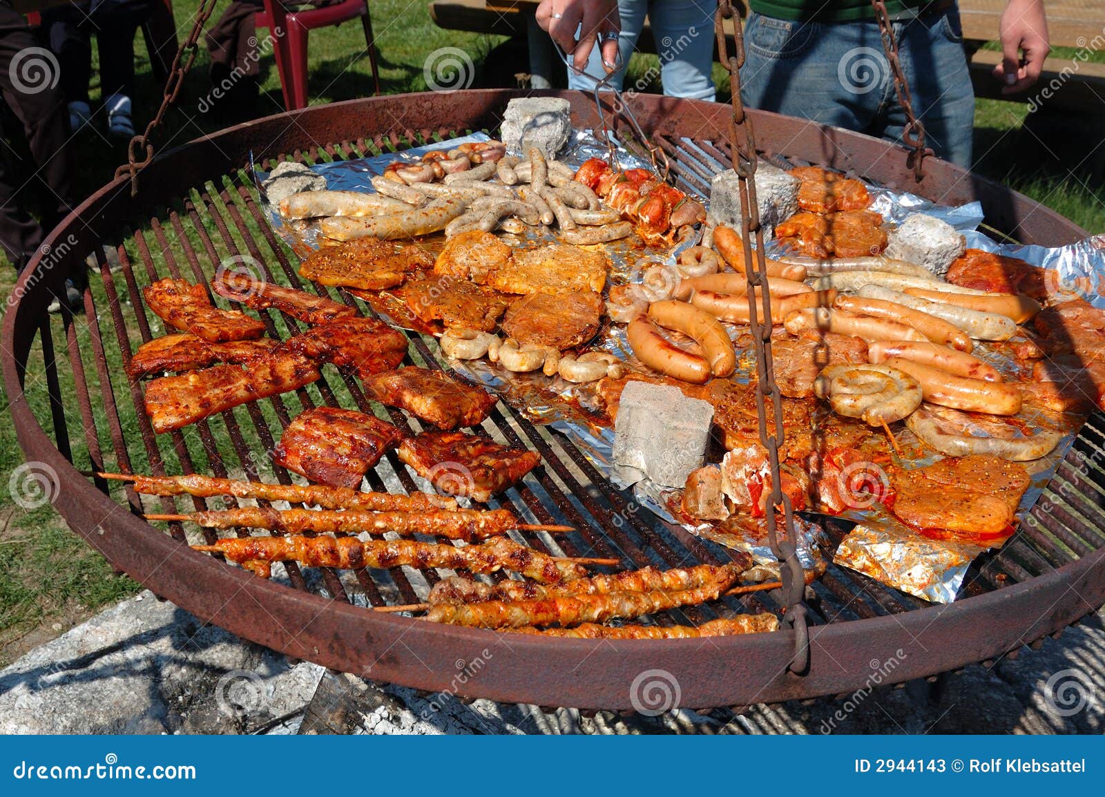 Grill party stock image. Image of meal, food, beef, fire - 2944143