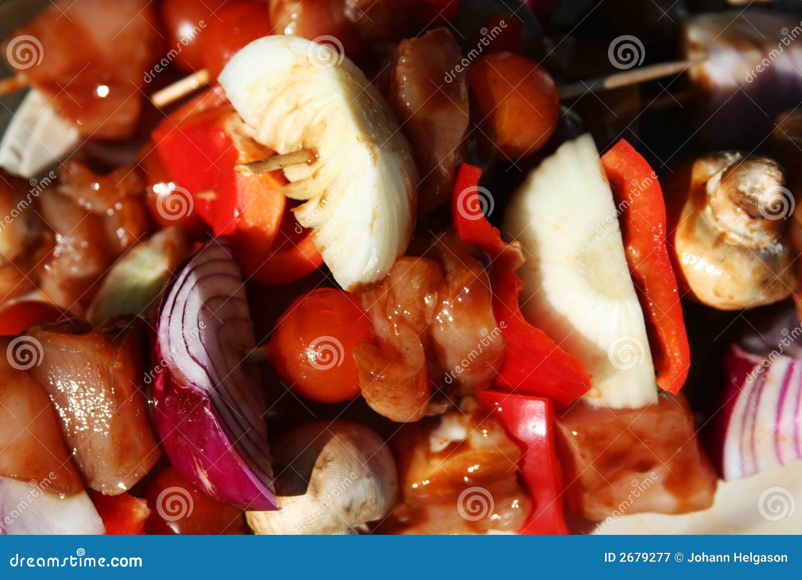 Grill pins stock image. Image of tasty, diet, cherry, meal - 2679277
