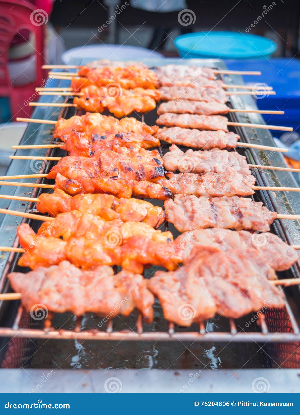 Grill pork babeque stock photo. Image of slice, style - 76204806