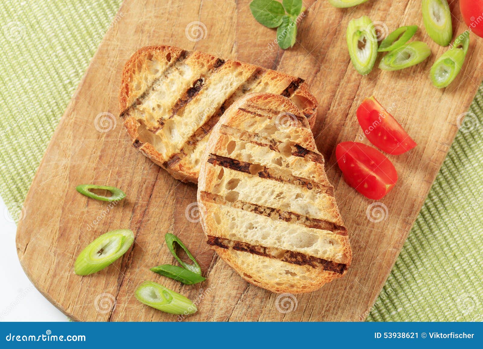 Grill toasted bread stock image. Image of grilled, appetizer - 53938621