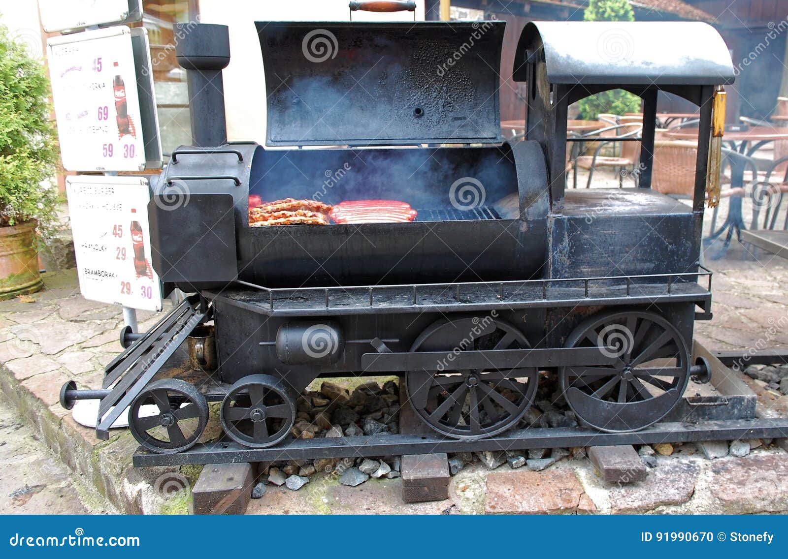 Grill in Train Engine Design Stock Photo - Image of ancient, reflection ...
