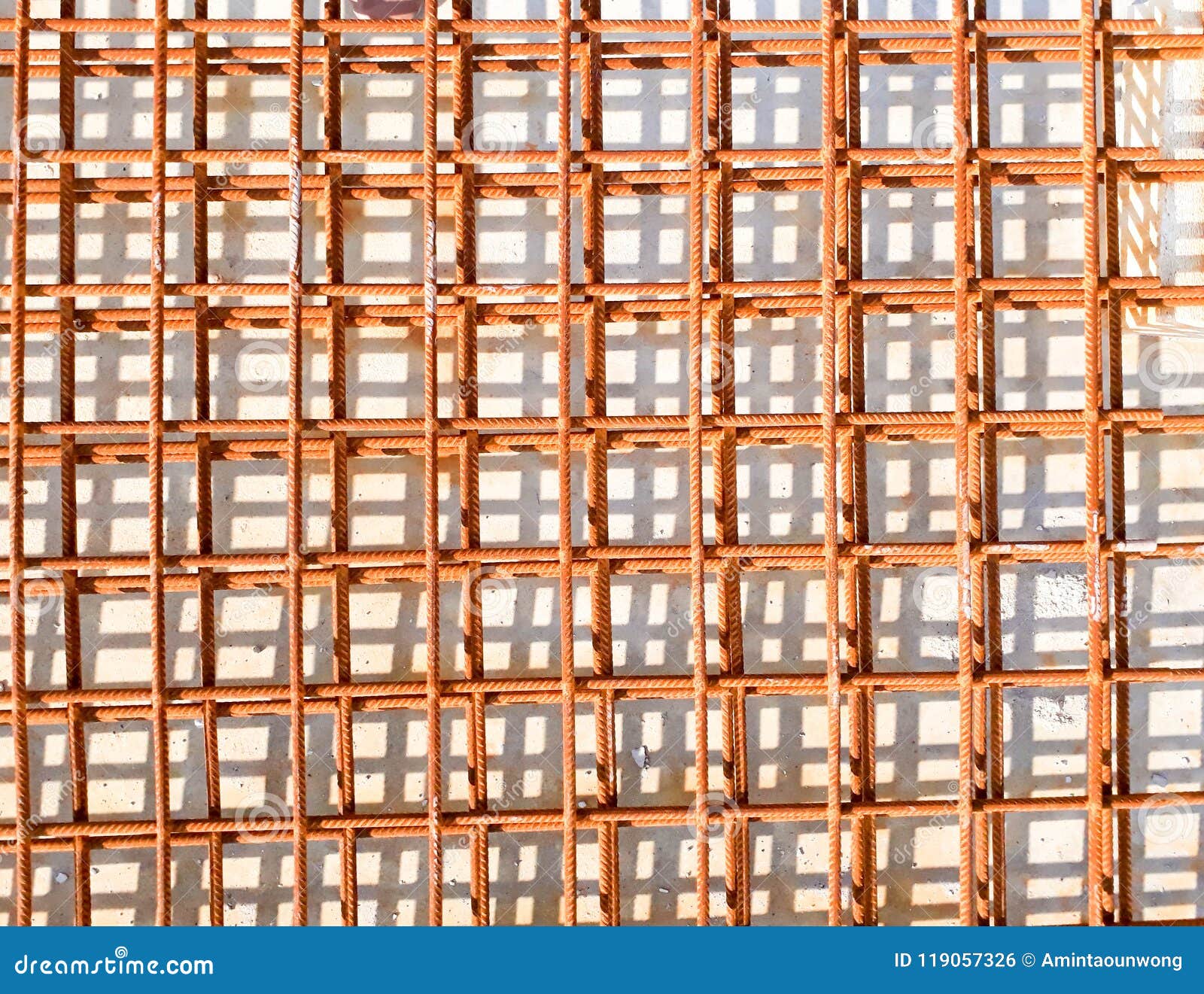 Grillage En Acier Au Chantier De Construction Photo stock - Image du ...