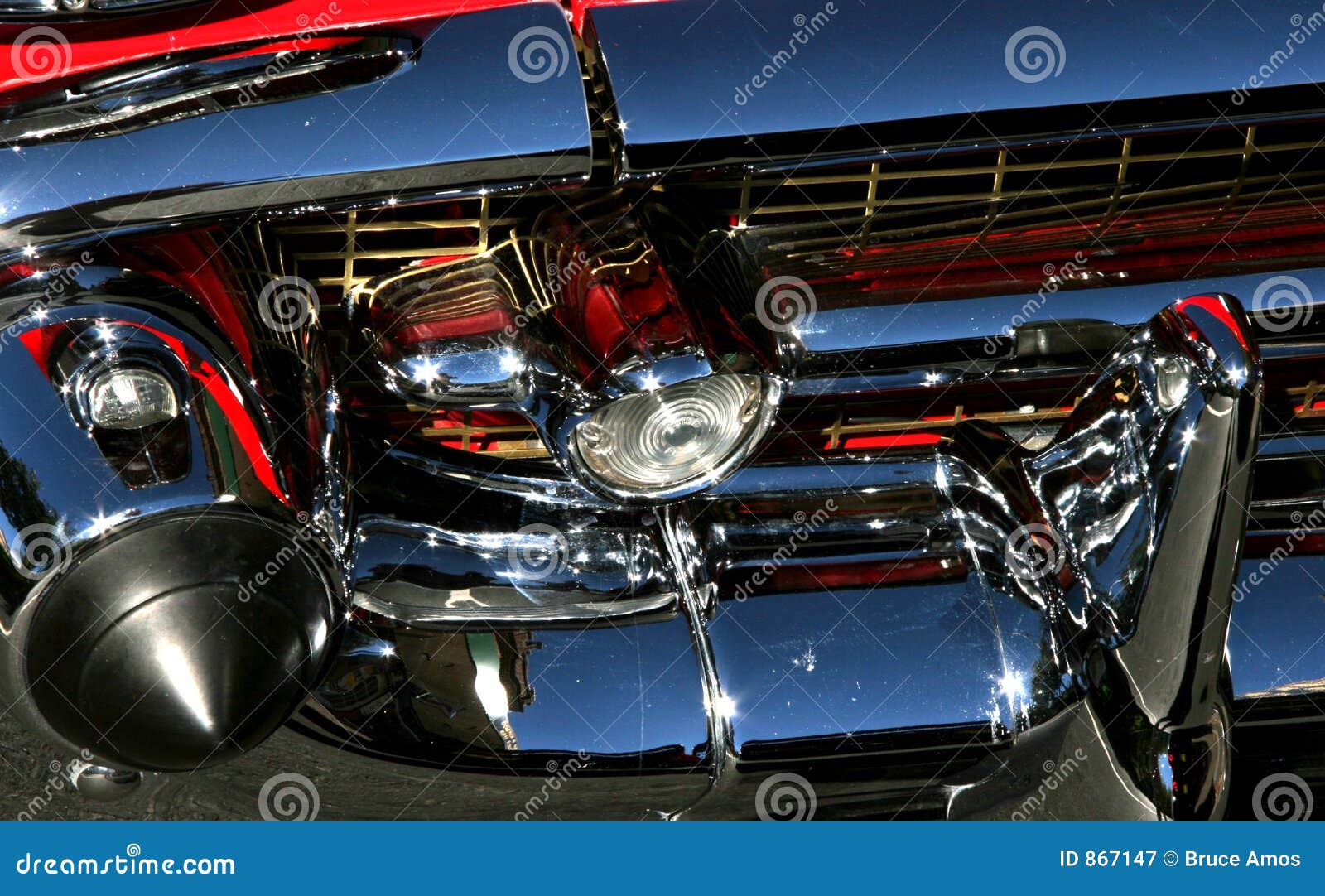 Grille of a 57 Chevy stock image. Image of bumper, shine - 867147