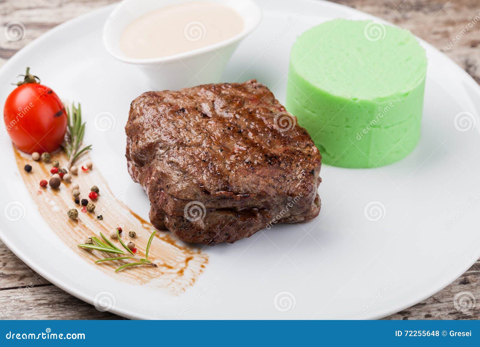 Grilled beef steak stock photo. Image of grill, steak - 72255648