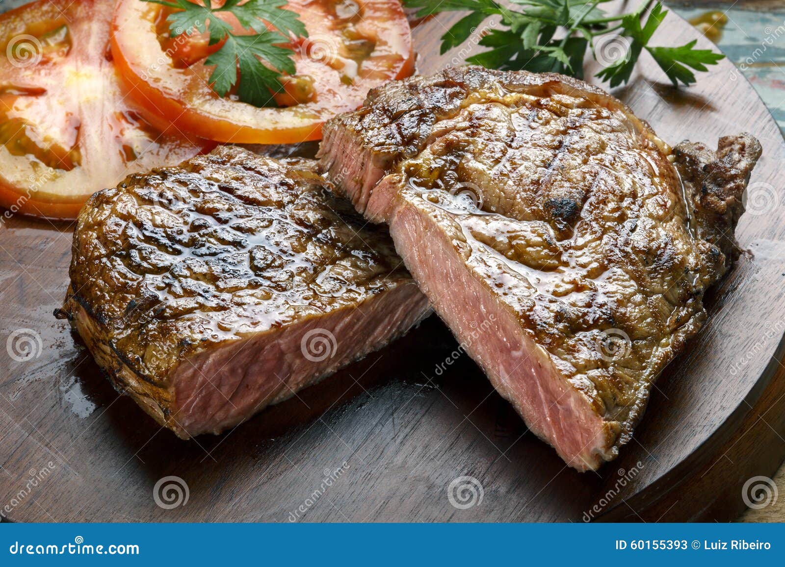 Grilled beef steak stock image. Image of horizontal, gourmet - 60155393