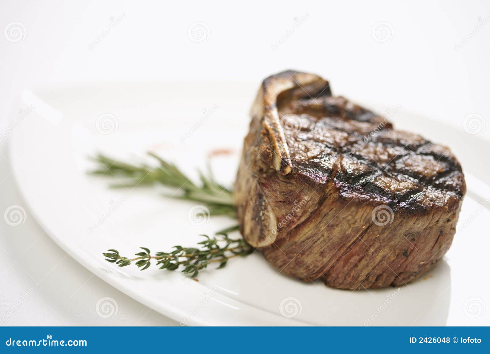 BBQ Grilled Tri Tip Beef Steak On A Grill. Black Background. Top View ...