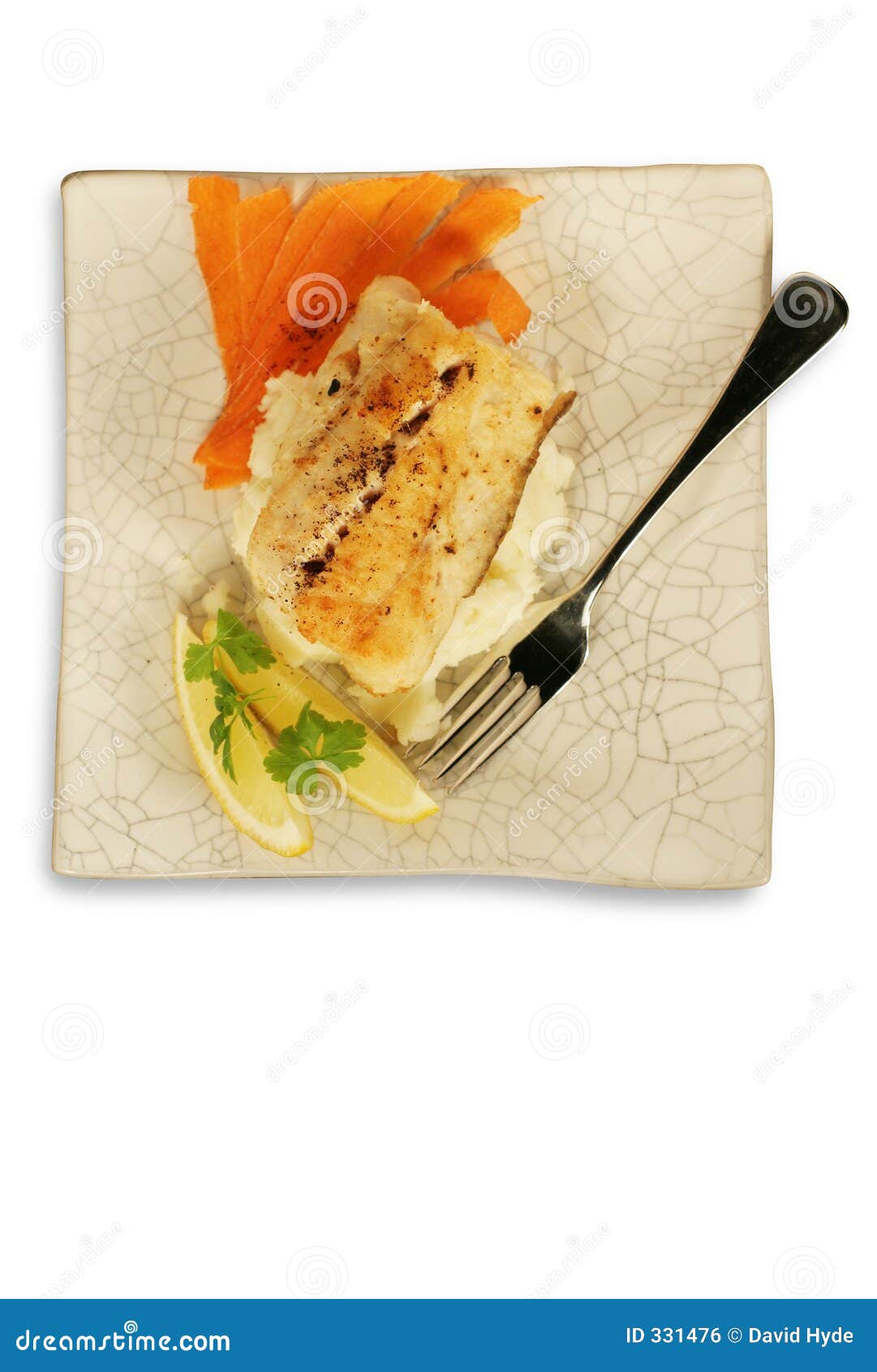 Grilled Blue Grenadier Clipped Stock Photo - Image of fried, cuisine ...
