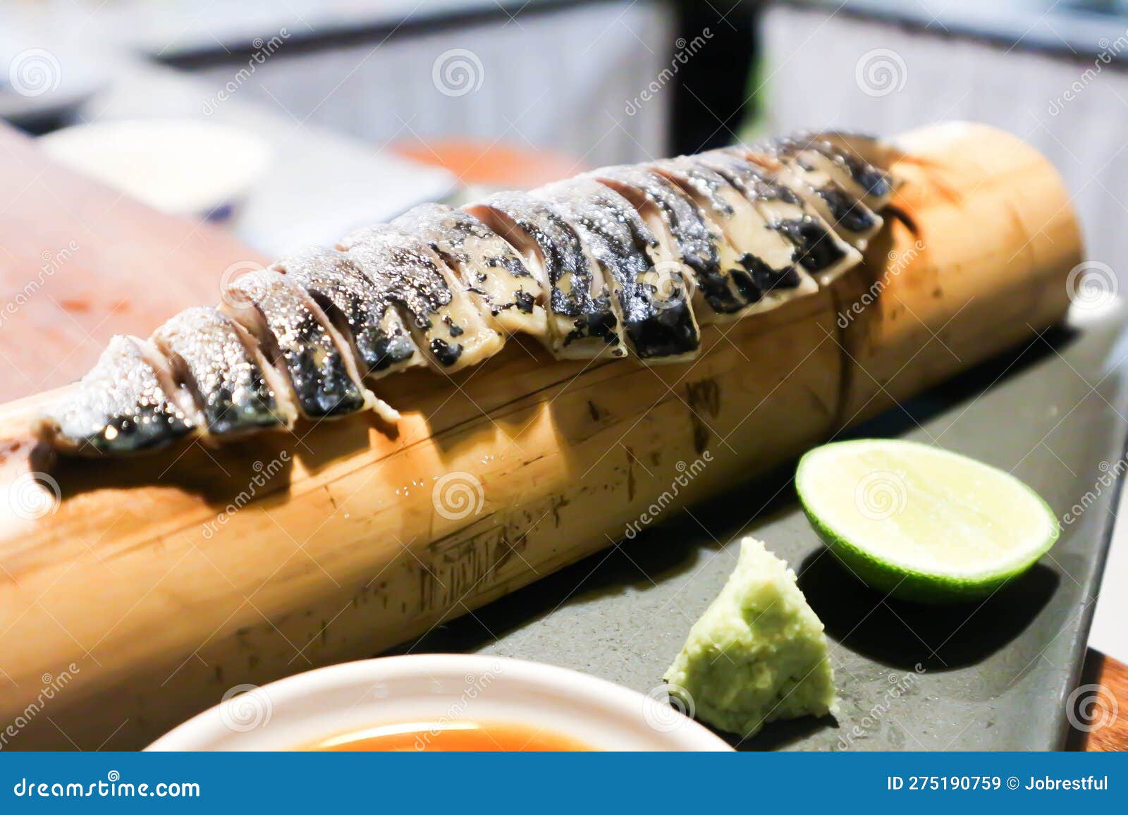 Grilled Blue Mackerel, Grilled Fish or Grilled Saba and Lime Stock ...