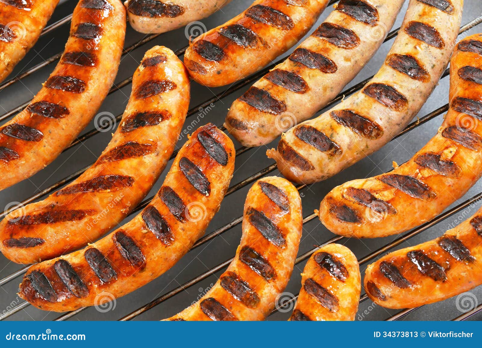 Grilled bratwursts stock image. Image of full, pork, brat - 34373813