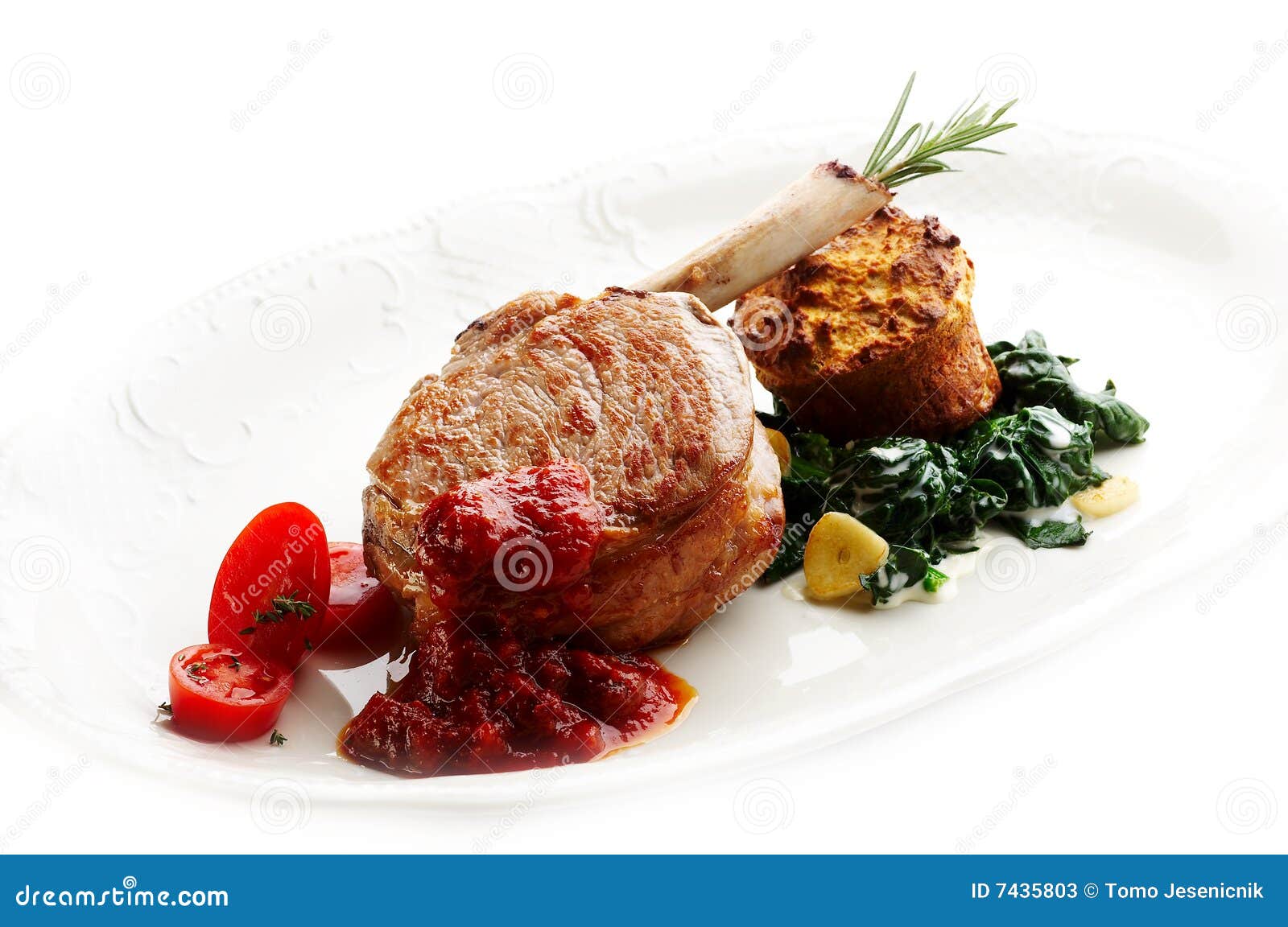 Grilled calf steak stock image. Image of meat, roast, food - 7435803