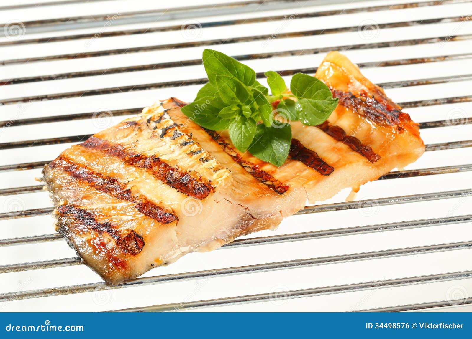 Grilled carp fillet stock photo. Image of carp, steak - 34498576