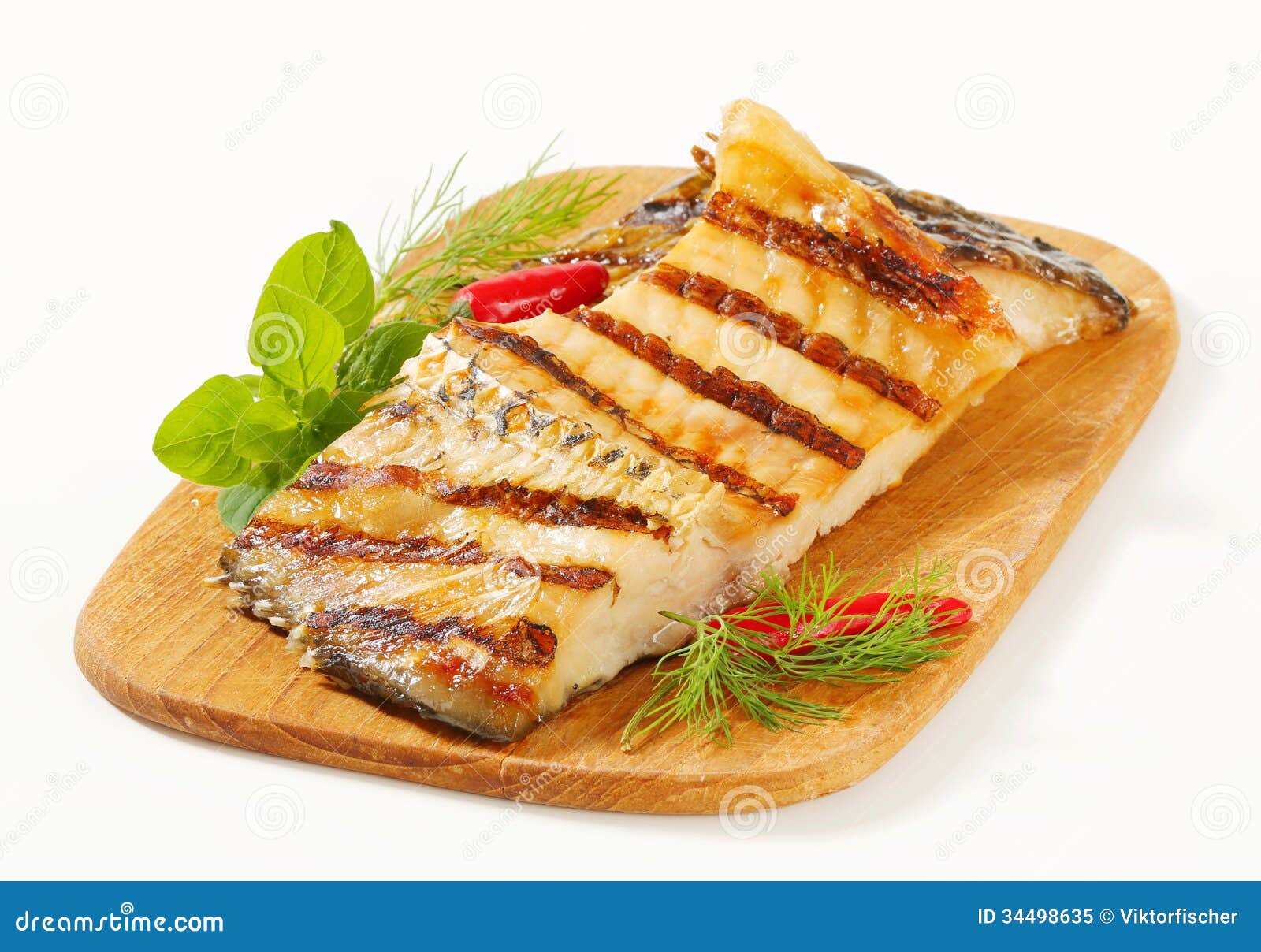 Grilled carp fillets stock image. Image of carp, food - 34498635