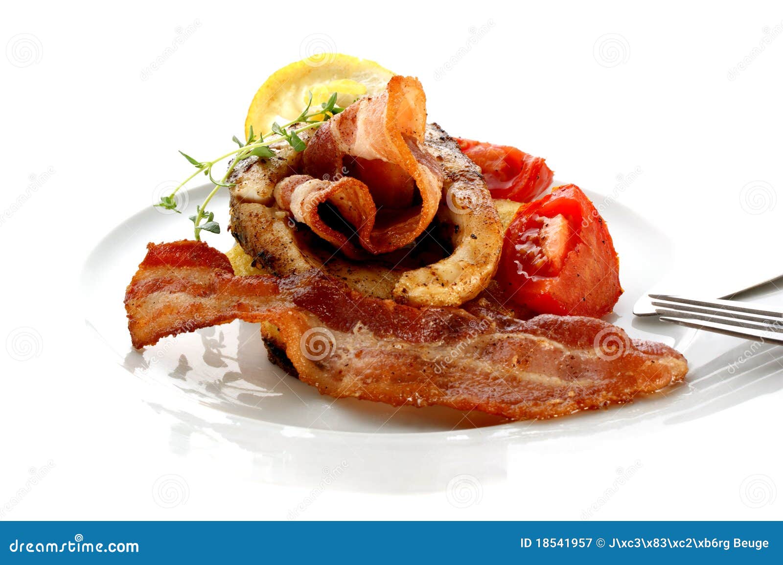 Grilled Carp Steak on Organic Potato Stock Image - Image of fish ...