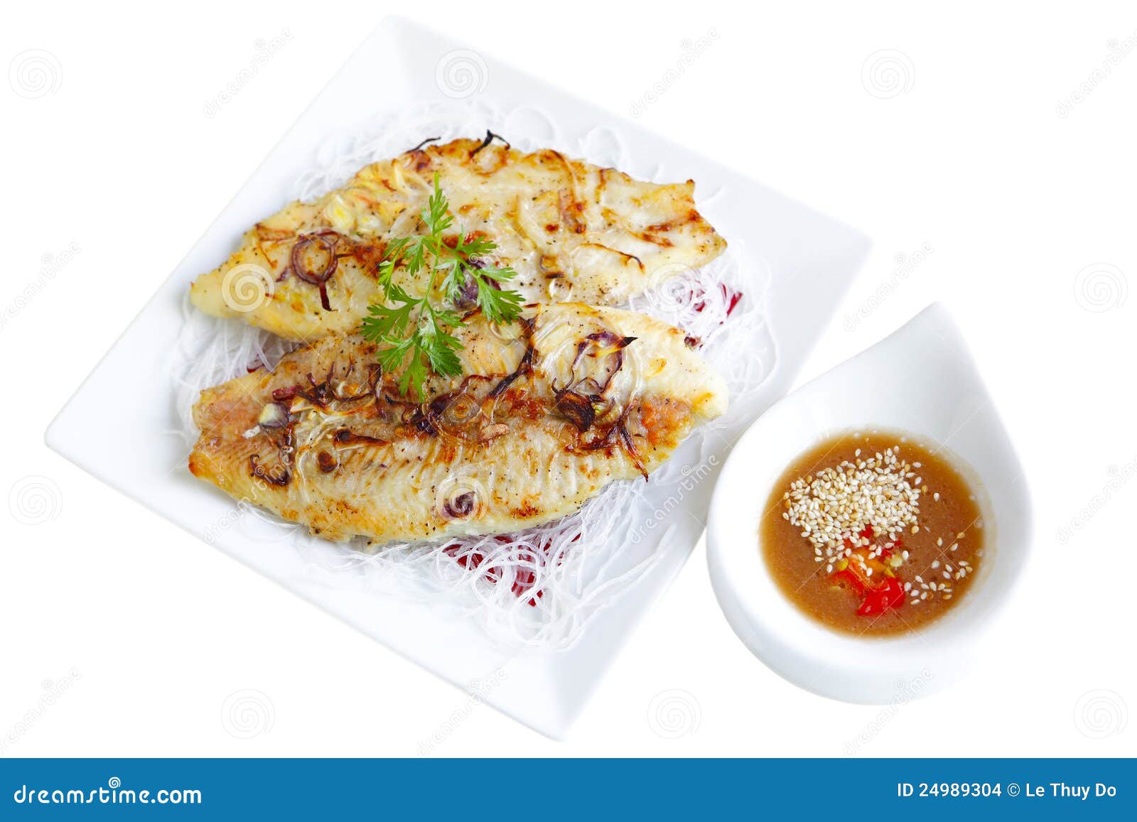Grilled Catfish Fillet stock photo. Image of fillet, healthy - 24989304