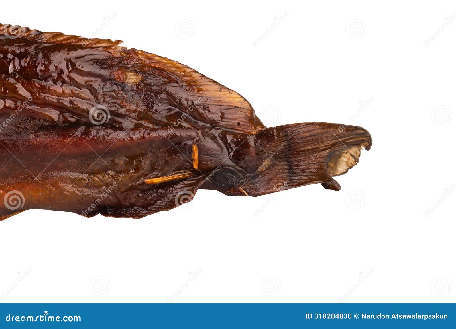 Grilled Catfish Isolated Isolated on White Background Stock Photo ...