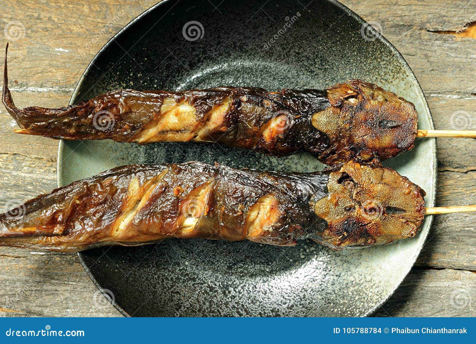 Grilled catfish stock photo. Image of catfish, cooked - 105788784