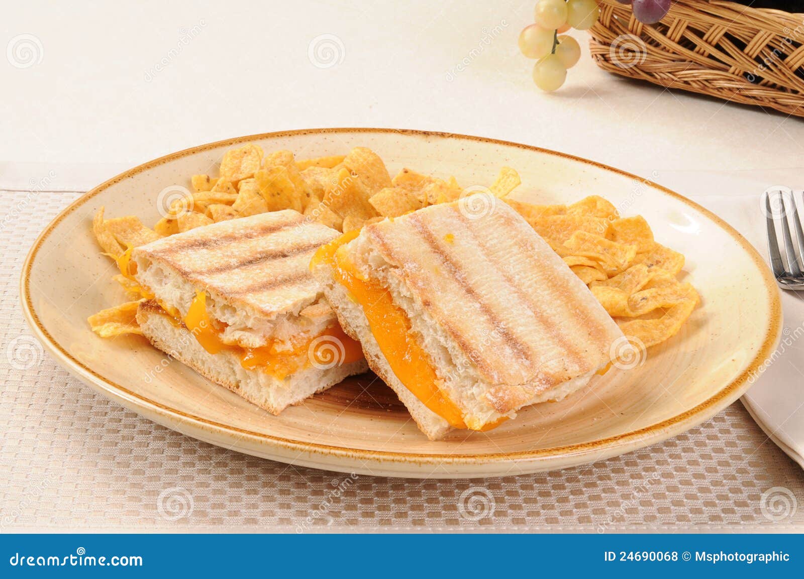 Grilled cheese panini stock photo. Image of sandwich - 24690068