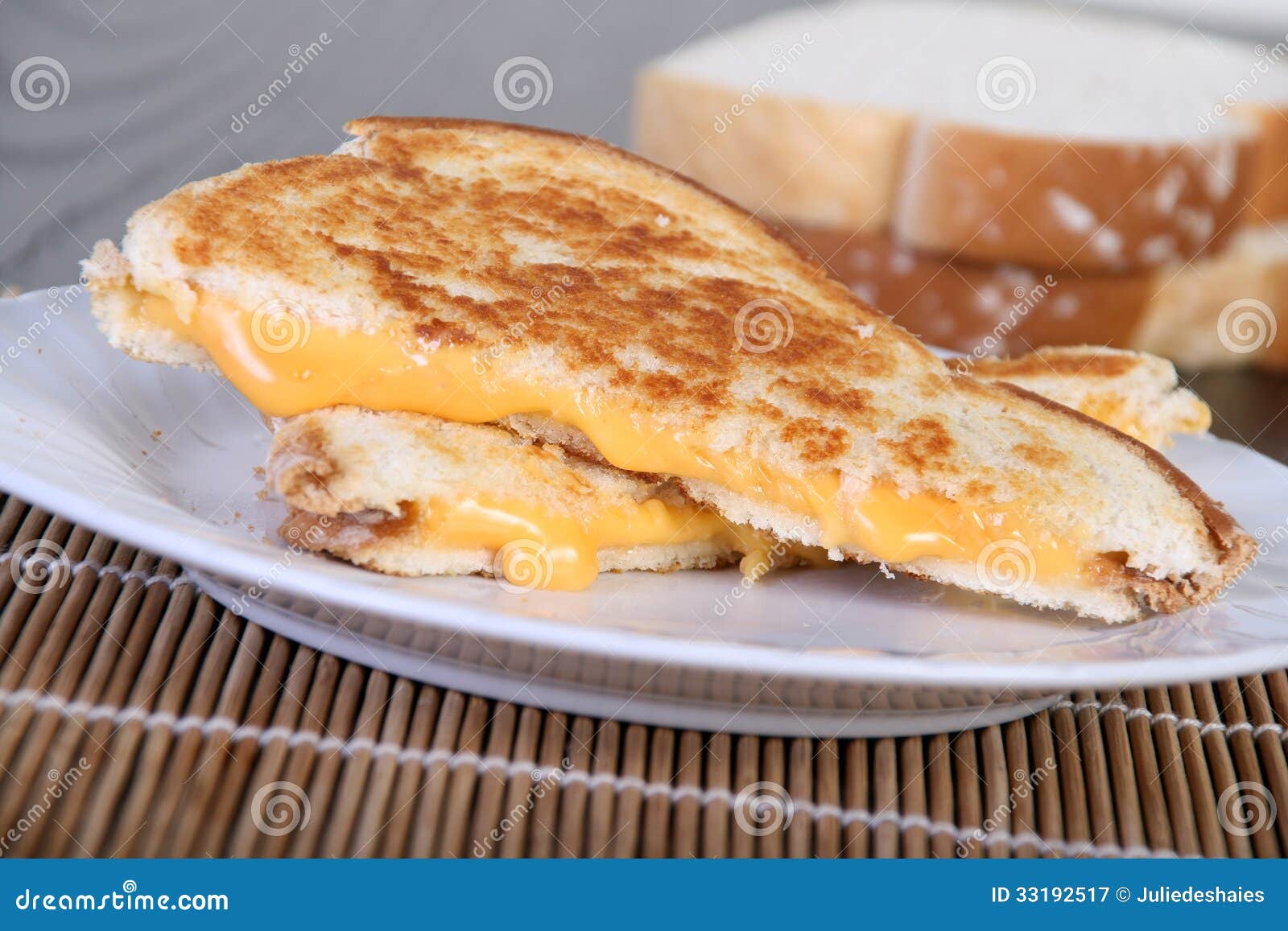 Grilled cheese sandwich stock image. Image of plate, toast - 33192517