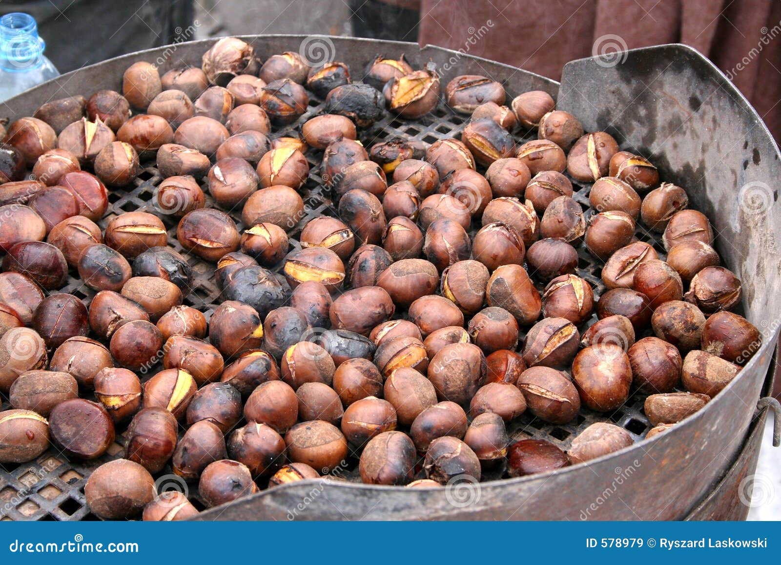 Grilled chestnut stock image. Image of hungary, grilling - 578979