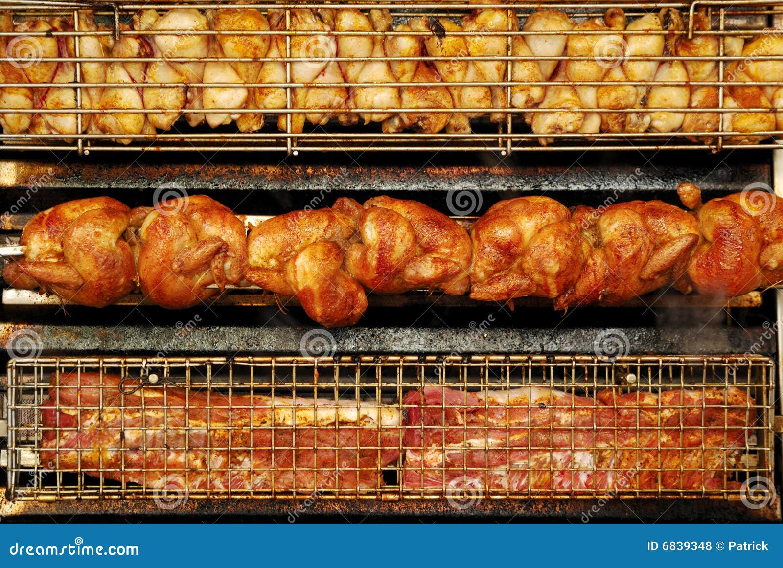 Grilled chicken stock photo. Image of market, nourishment - 6839348