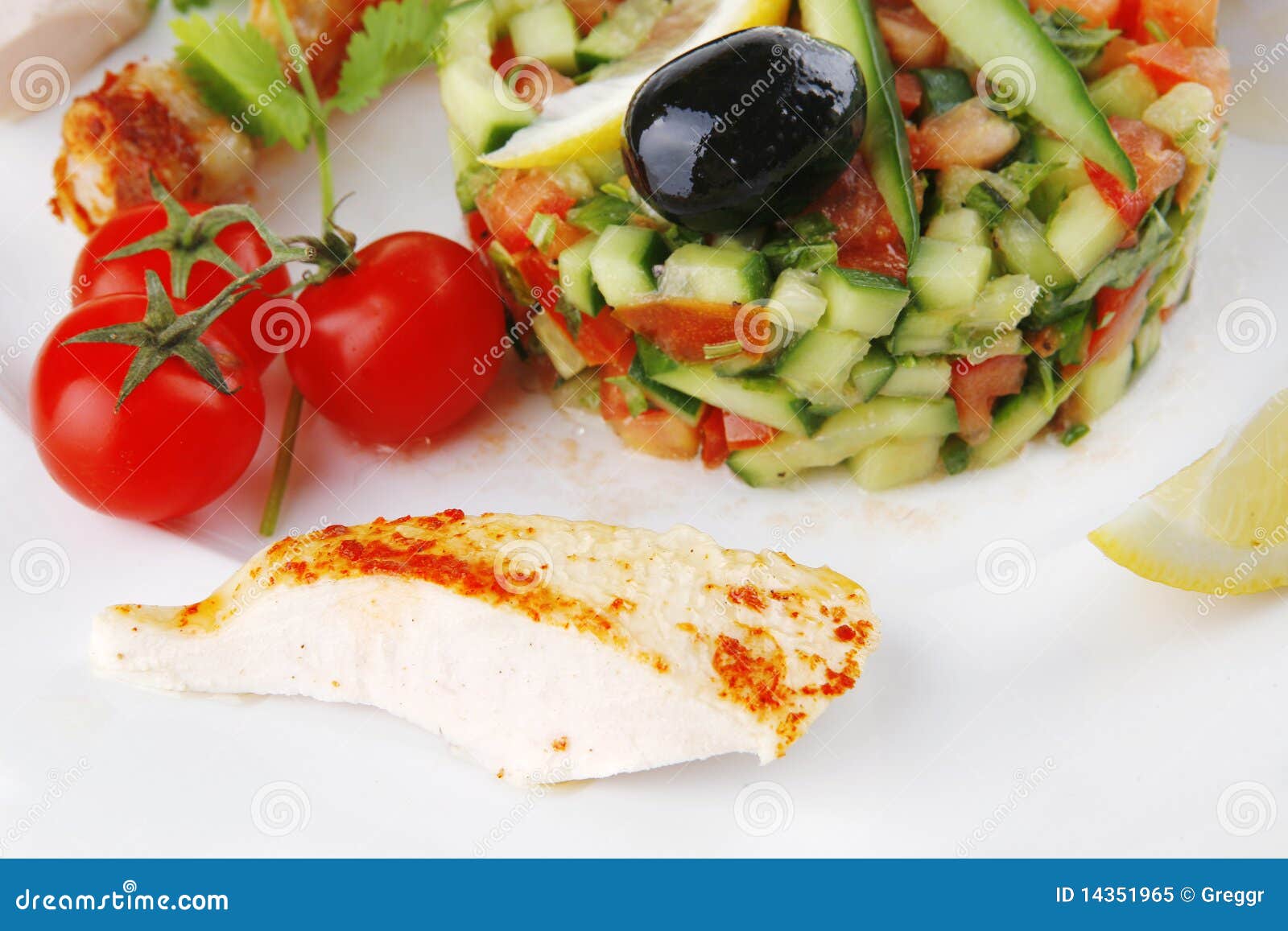 Grilled Chicken Drumstick Chunks on Stock Image - Image of grilled ...