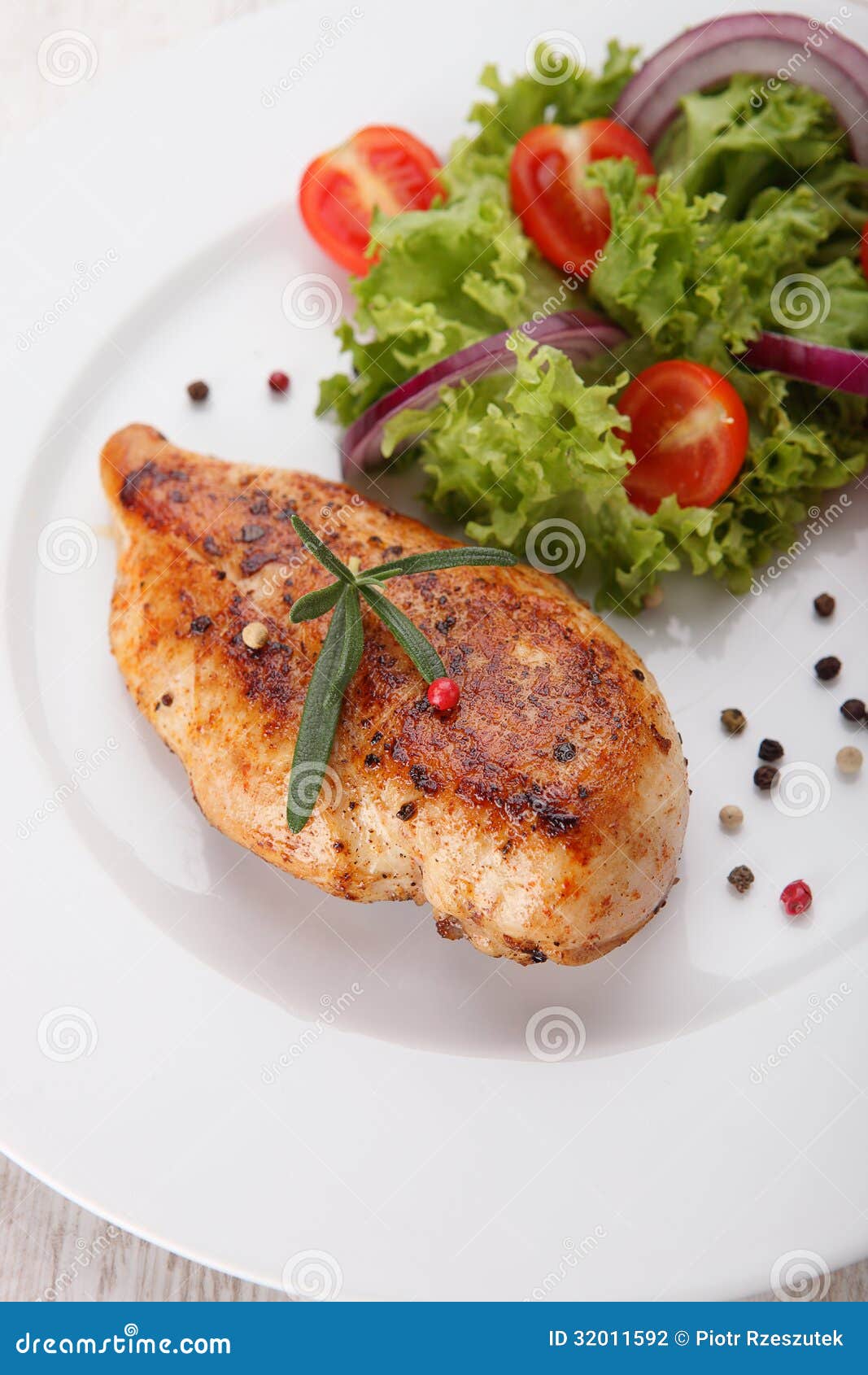 Grilled chicken filet stock photo. Image of grill, pepper - 32011592