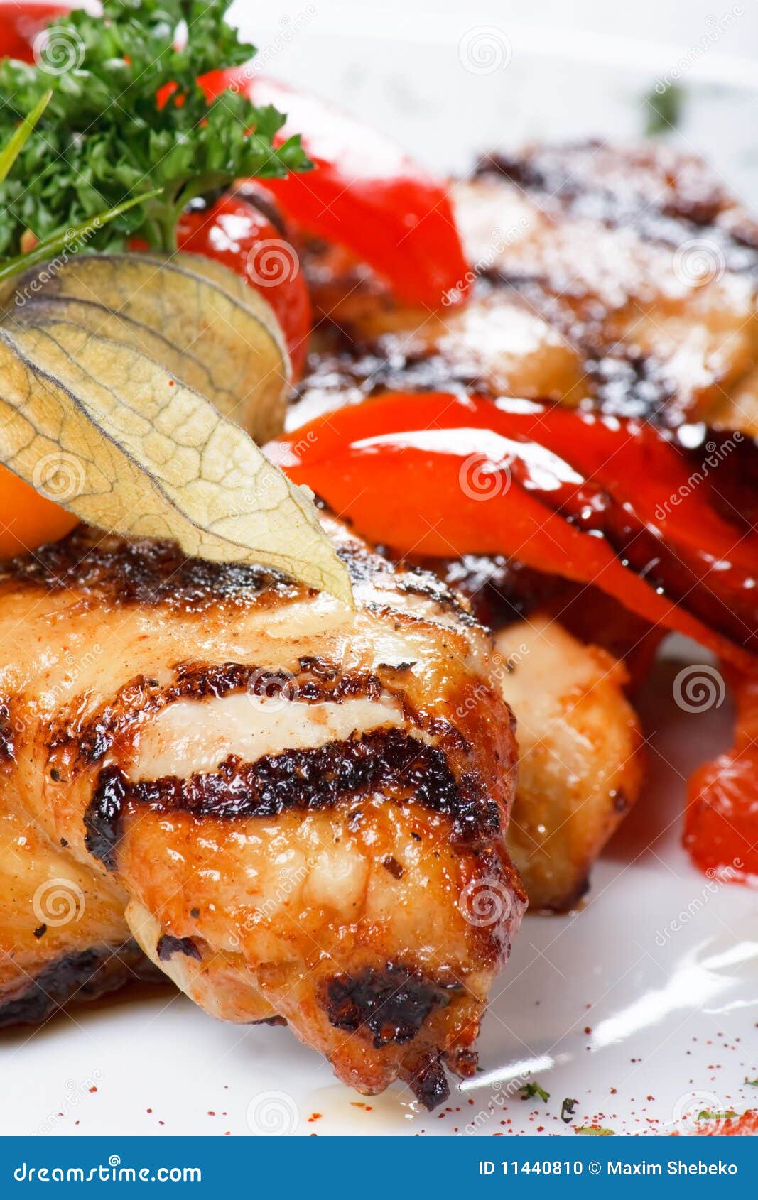 Grilled chicken fillet stock photo. Image of delicious - 11440810