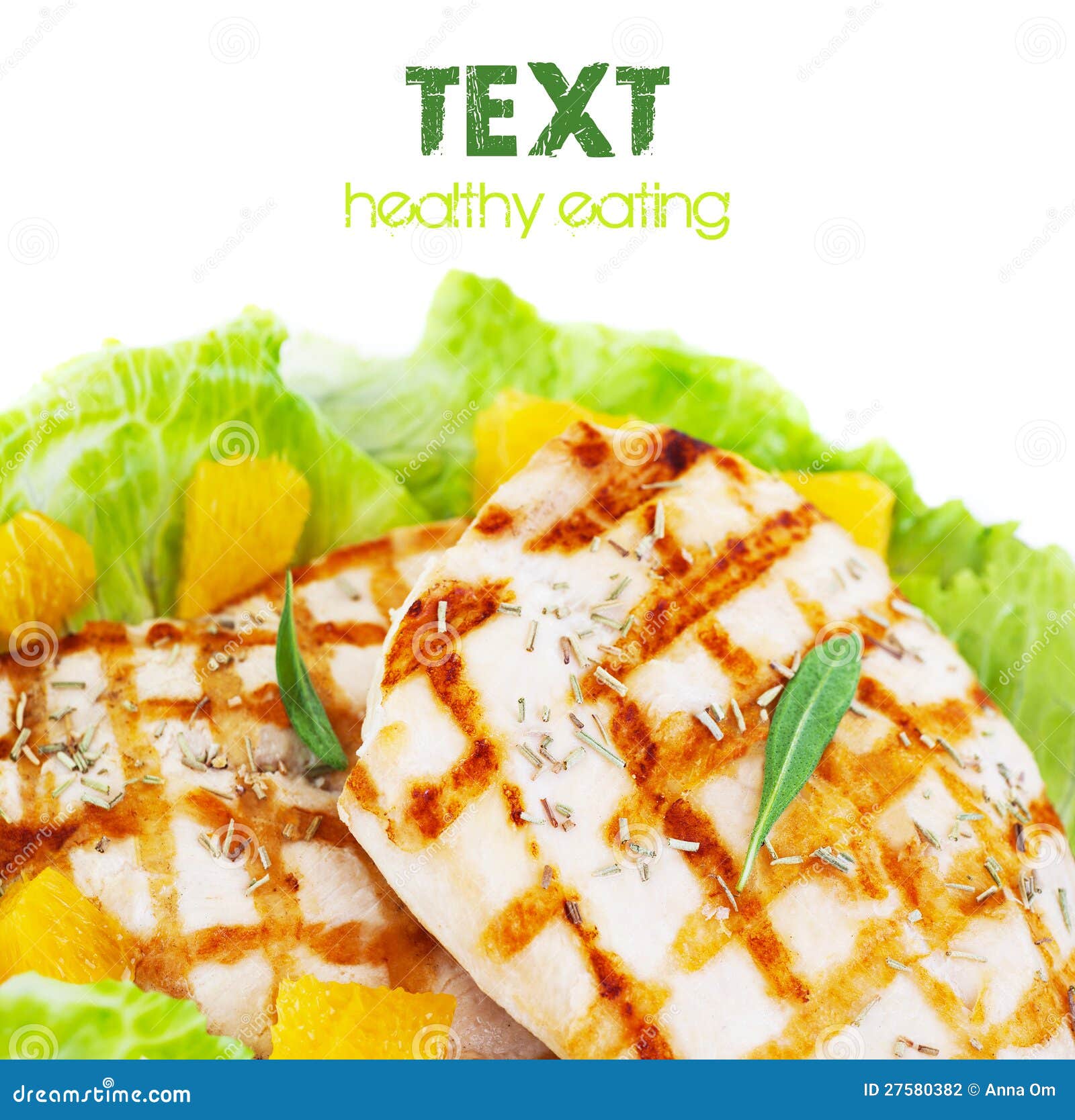 Grilled chicken fillet stock photo. Image of delicious - 27580382