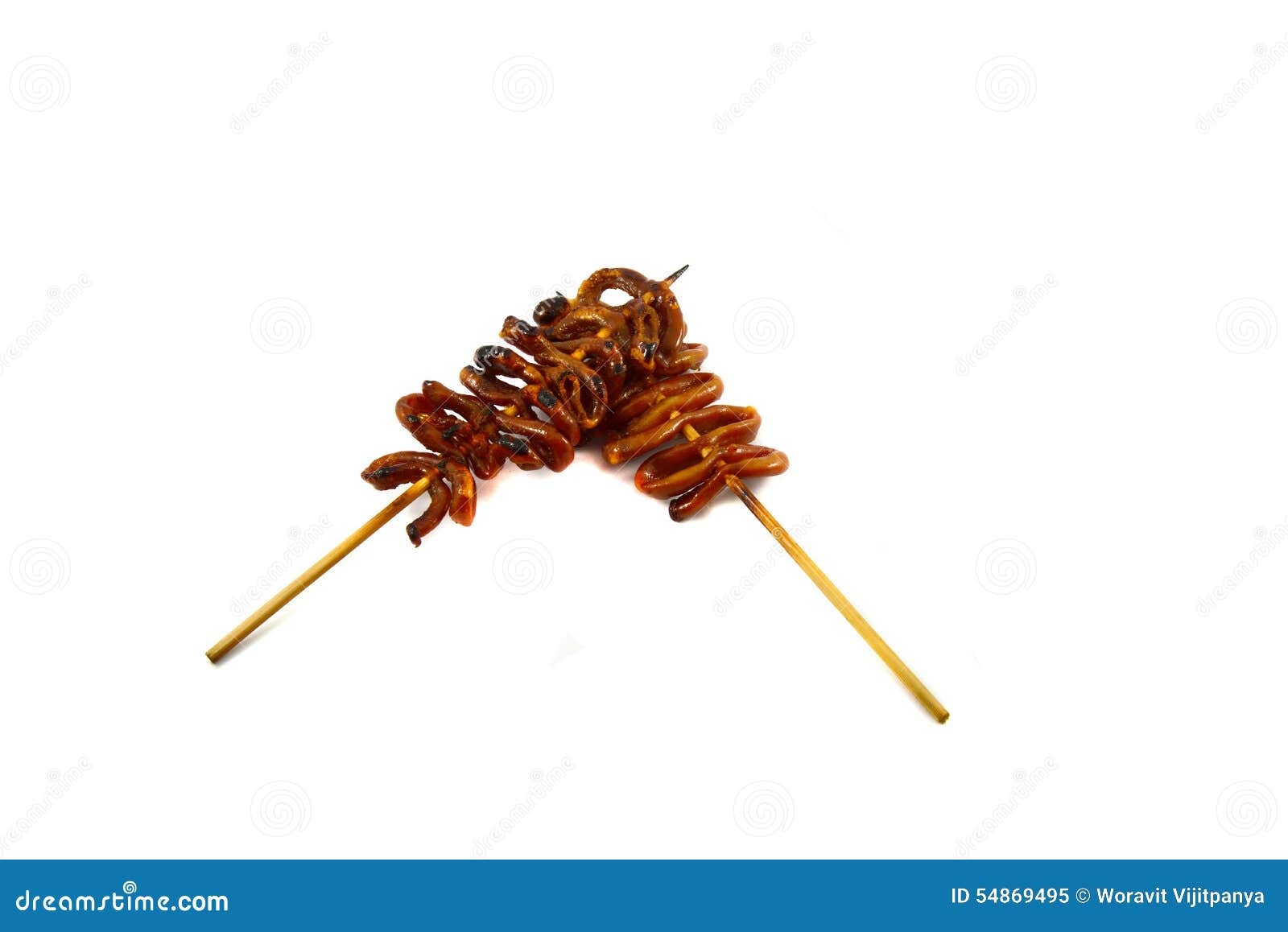 Grilled Chicken intestine stock image. Image of appetizer - 54869495