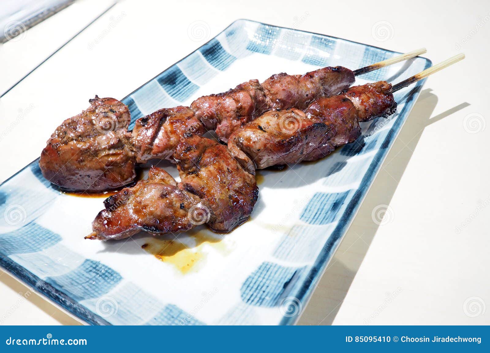 Grilled chicken liver stock photo. Image of meat, taste - 85095410