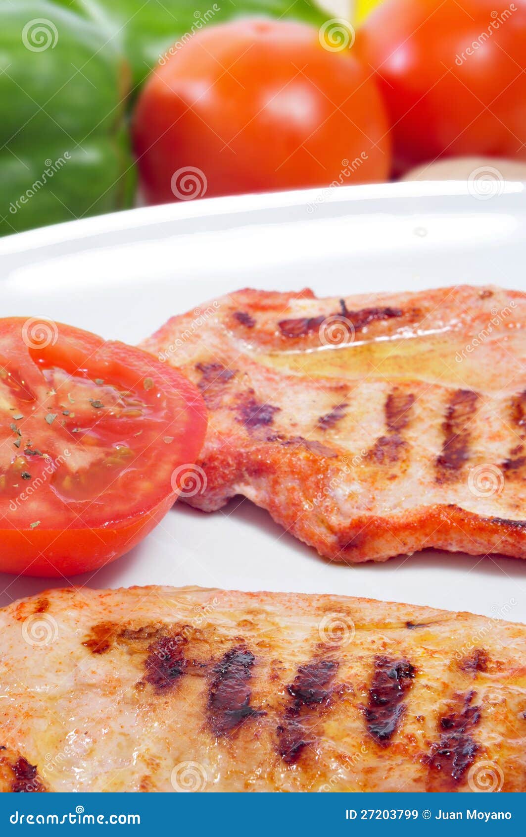 Grilled chicken meat stock image. Image of delicious - 27203799