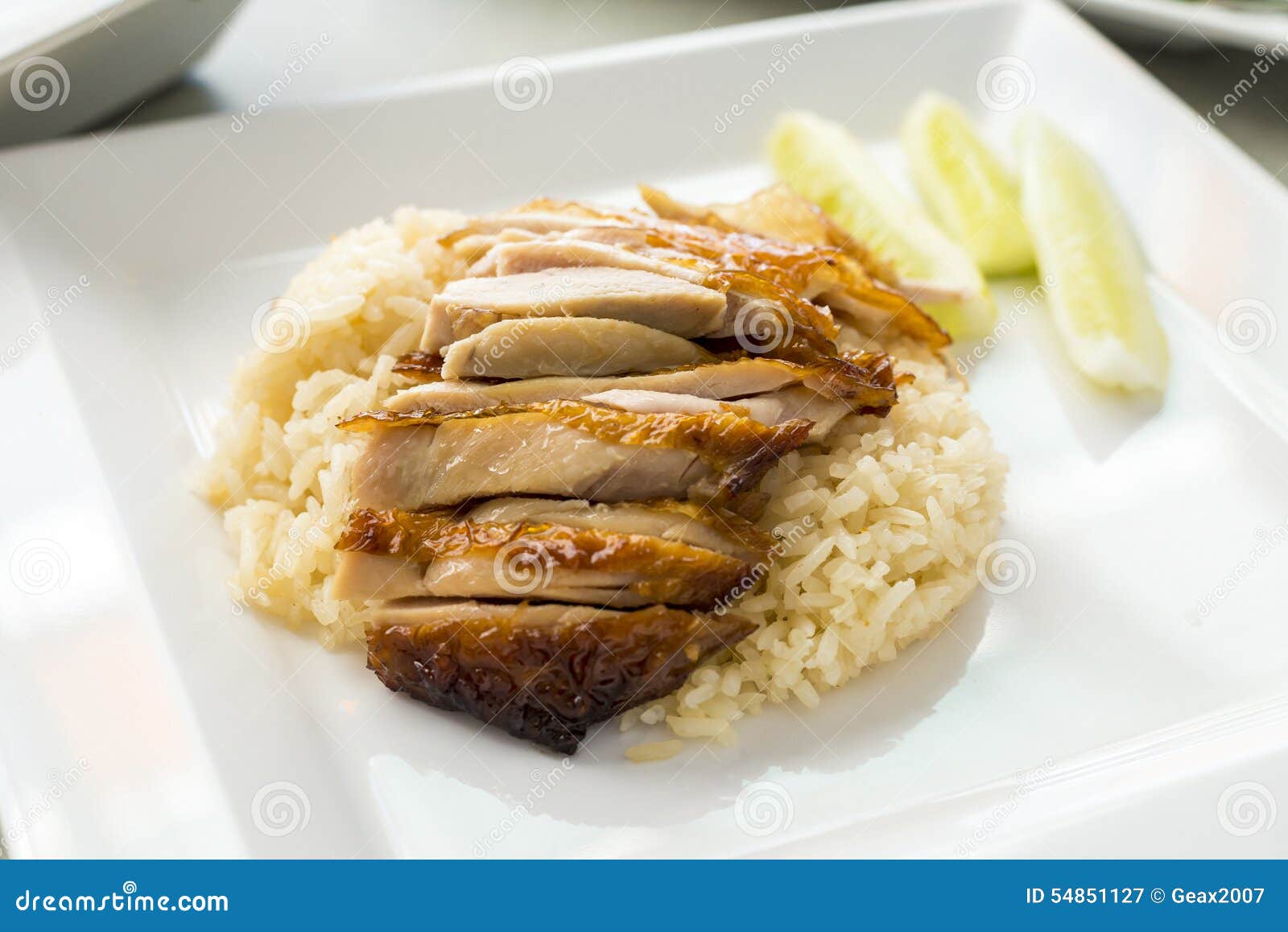Grilled chicken over rice stock image. Image of nutrition - 54851127