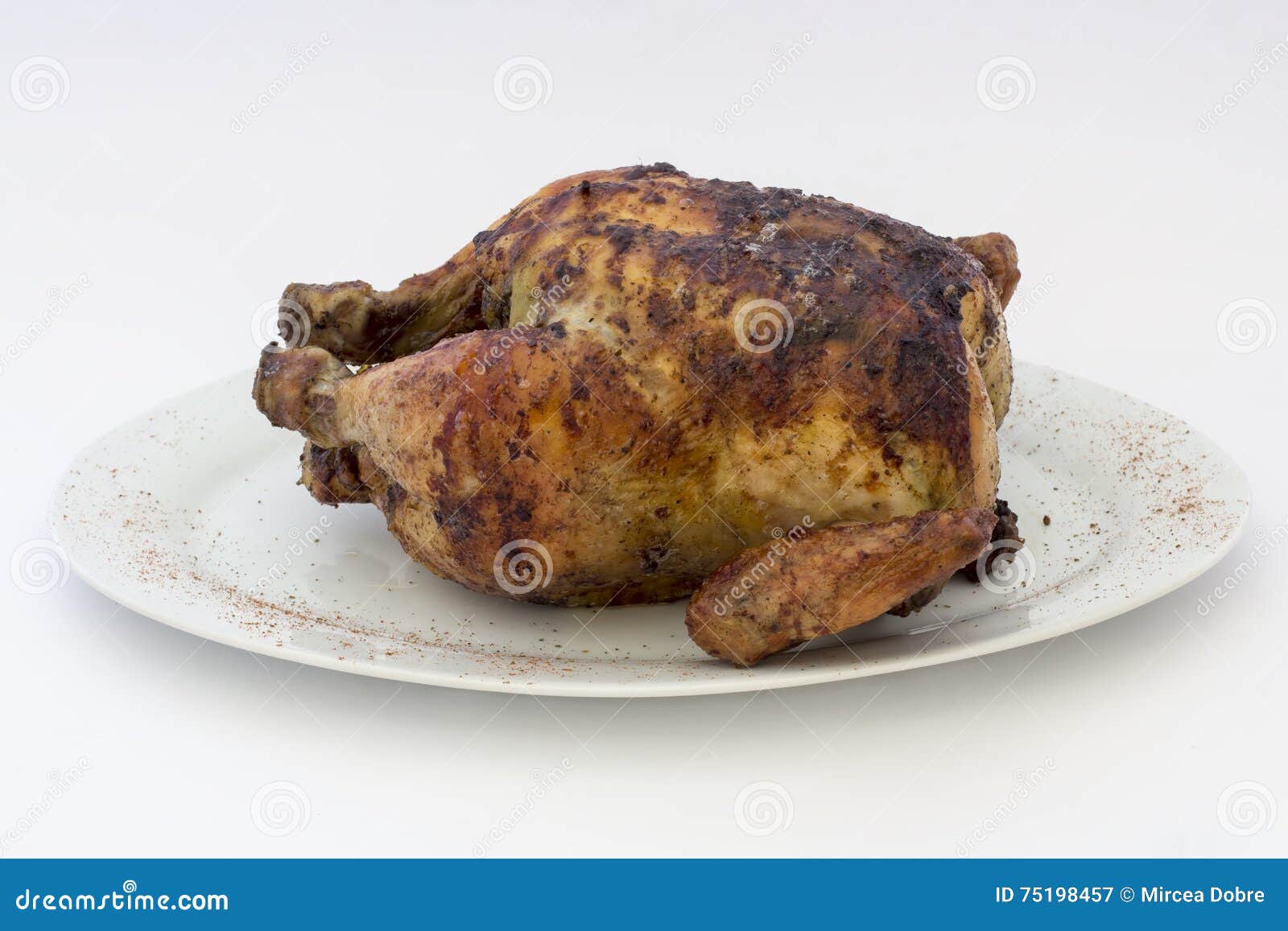 Pollo A La Brasa Peruvian Roast Chicken With Fried Potato And Sauces ...