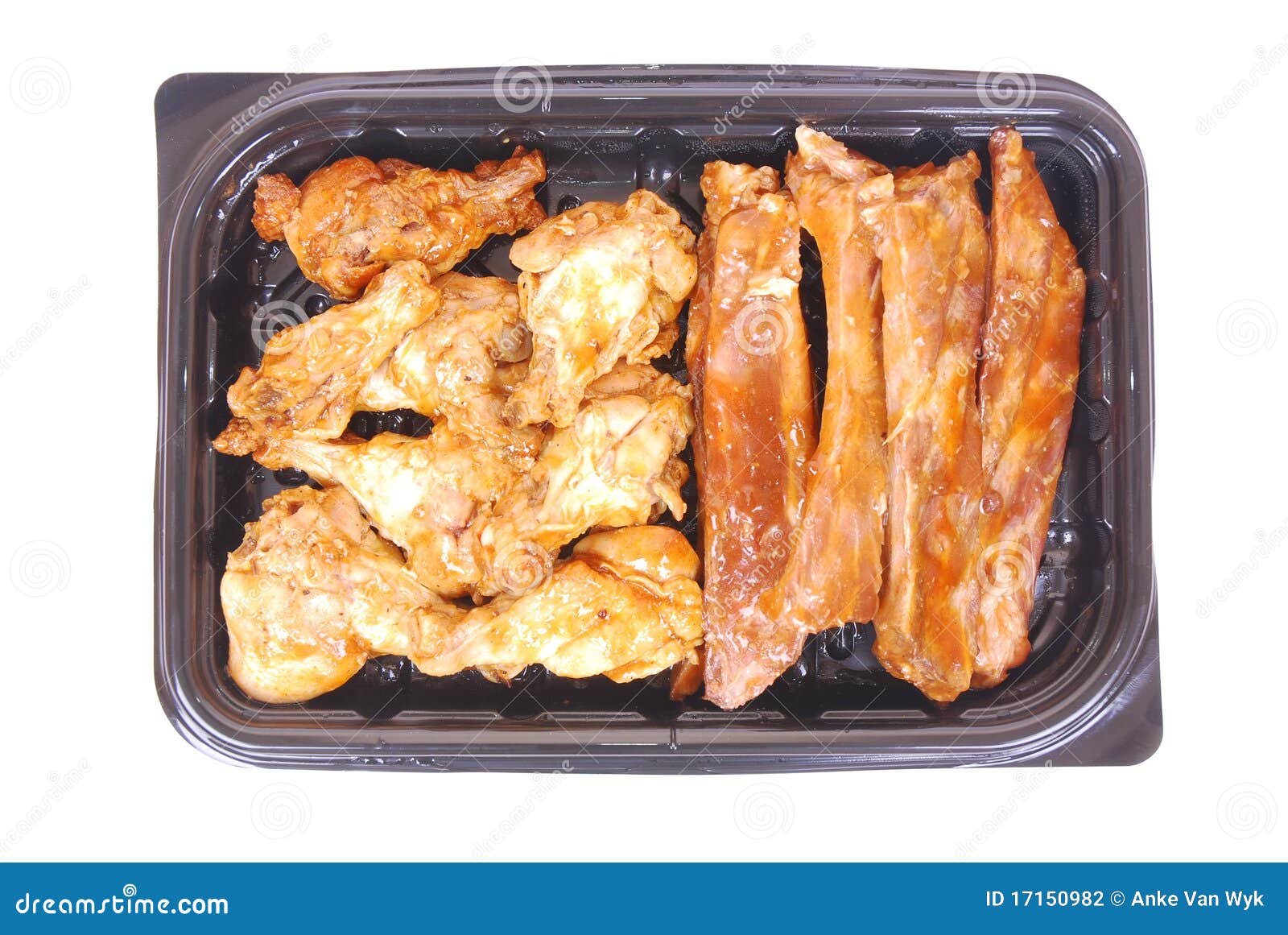 Grilled chicken and ribs stock photo. Image of fast, horizontal - 17150982
