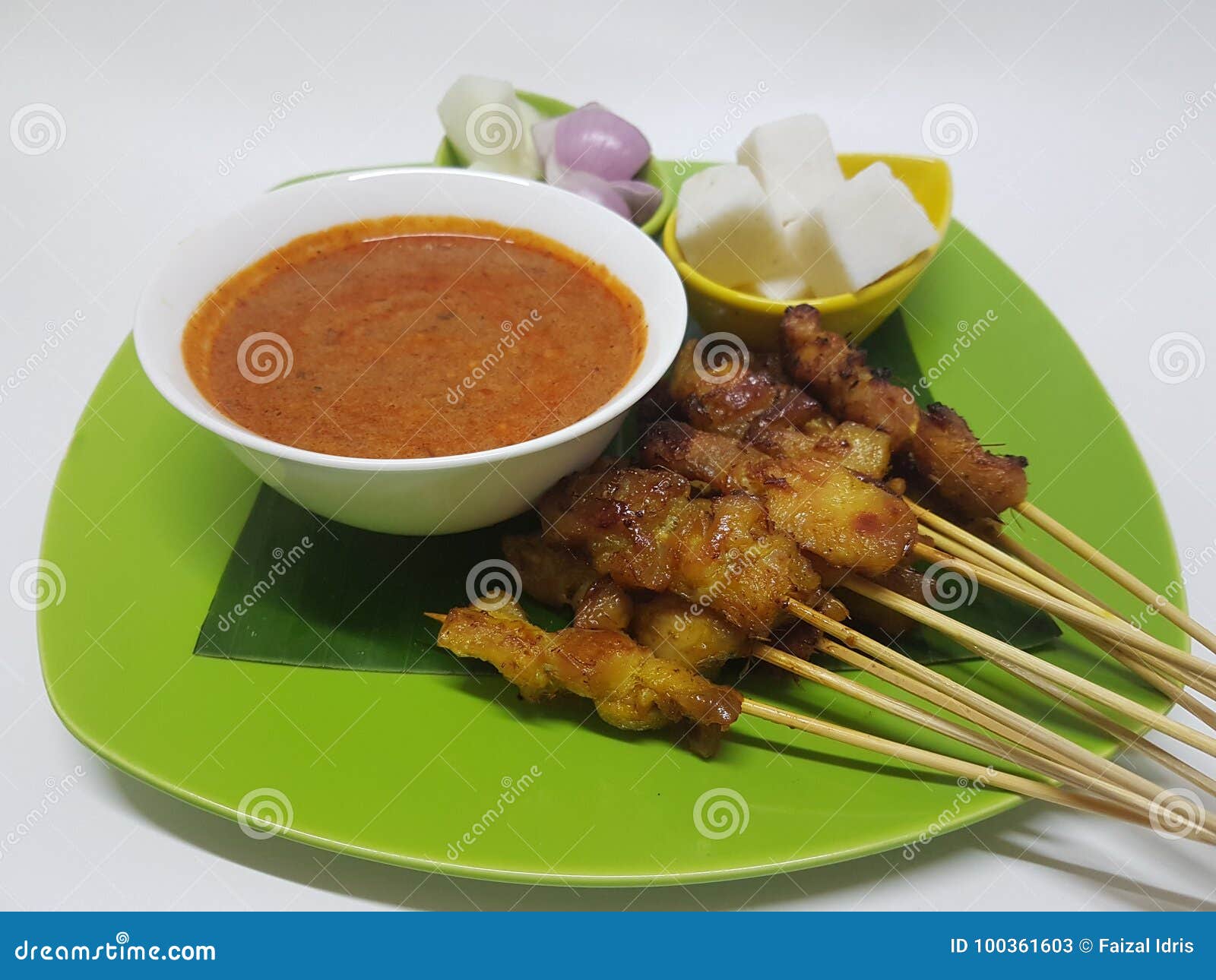 Grilled Chicken Satay stock image. Image of meat, recipe - 100361603